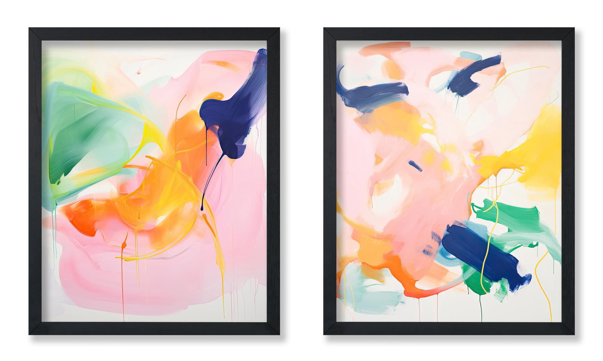 Poster Master 2-Piece Abstract Poster - Modern Print - Pastel Art ...