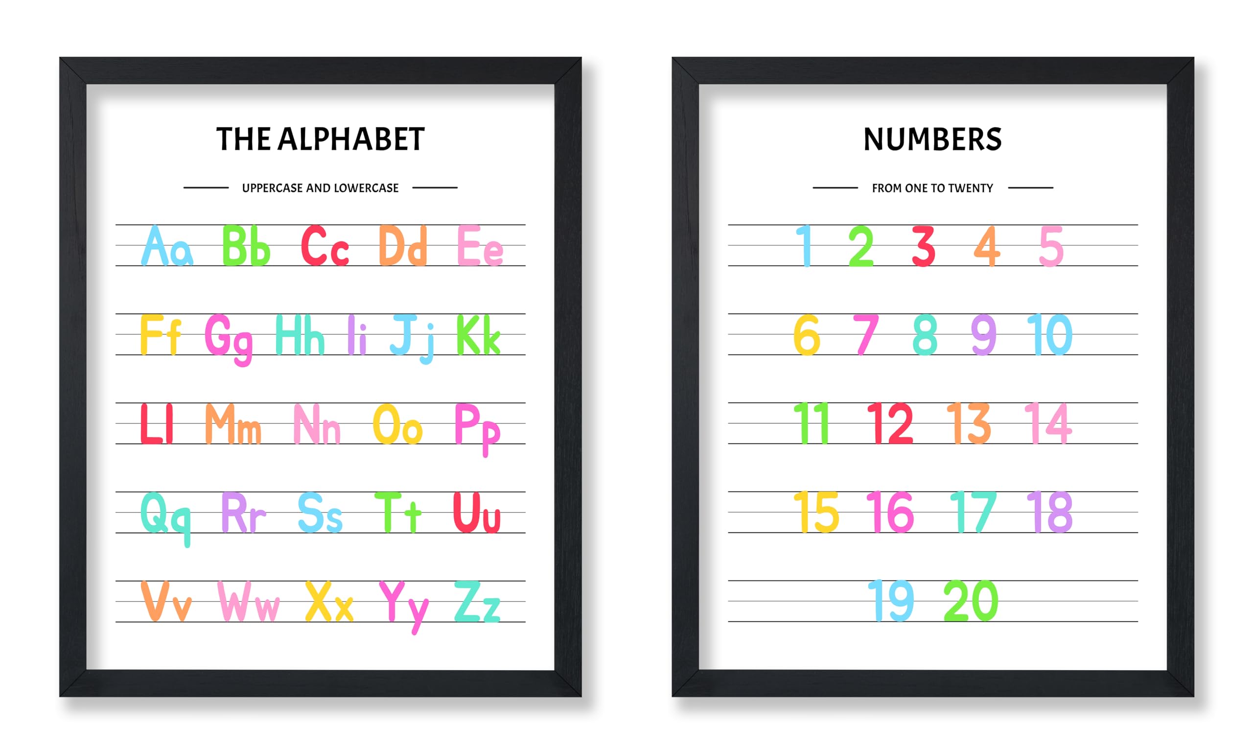 Poster Master 2-Piece Alphabet Poster - Educational Print - Typography ...