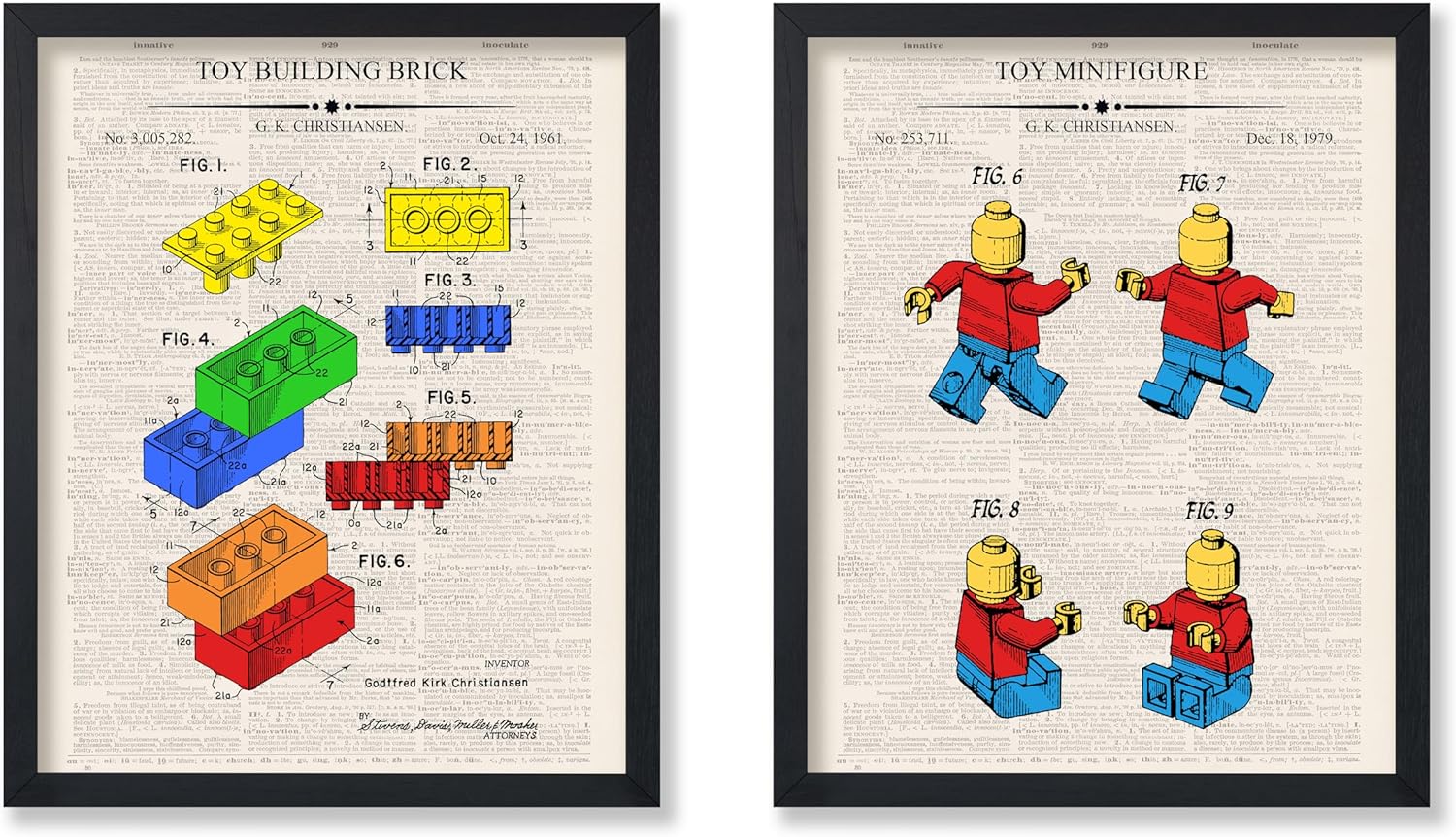 Poster Master 2-Piece Game Blueprint Poster - Icosahedron Decimal Dice ...