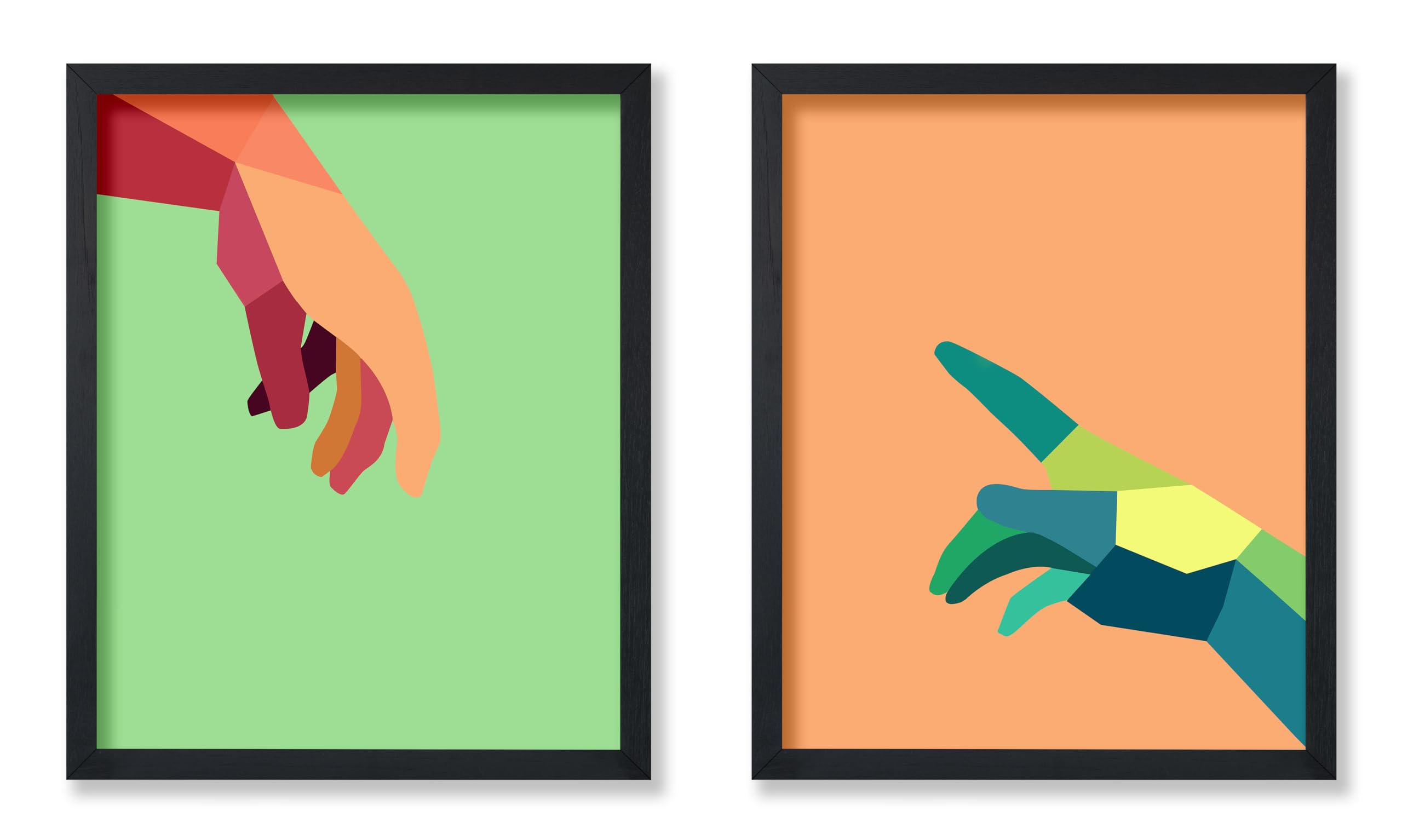 Poster Master 2-Piece Hands Reaching Out Poster - Hands Print ...