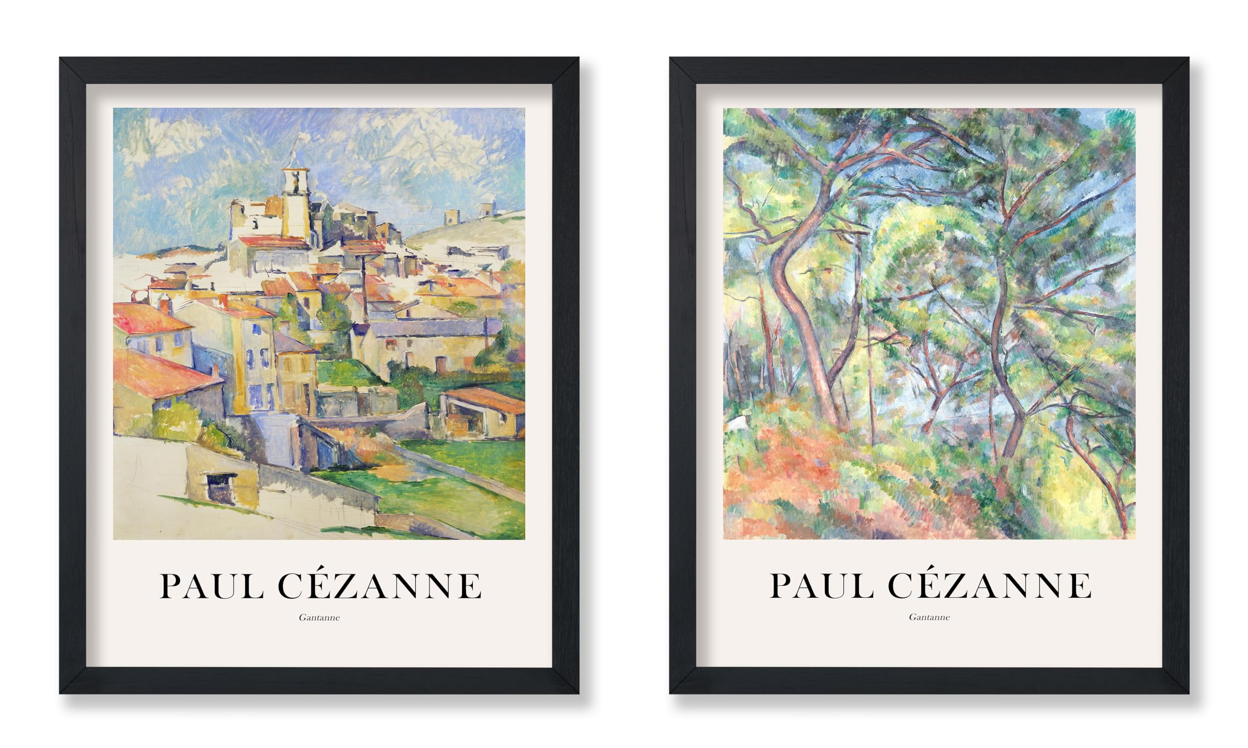 Poster Master 2-Piece Vintage Paul Cezanne Poster - Retro Impressionism ...