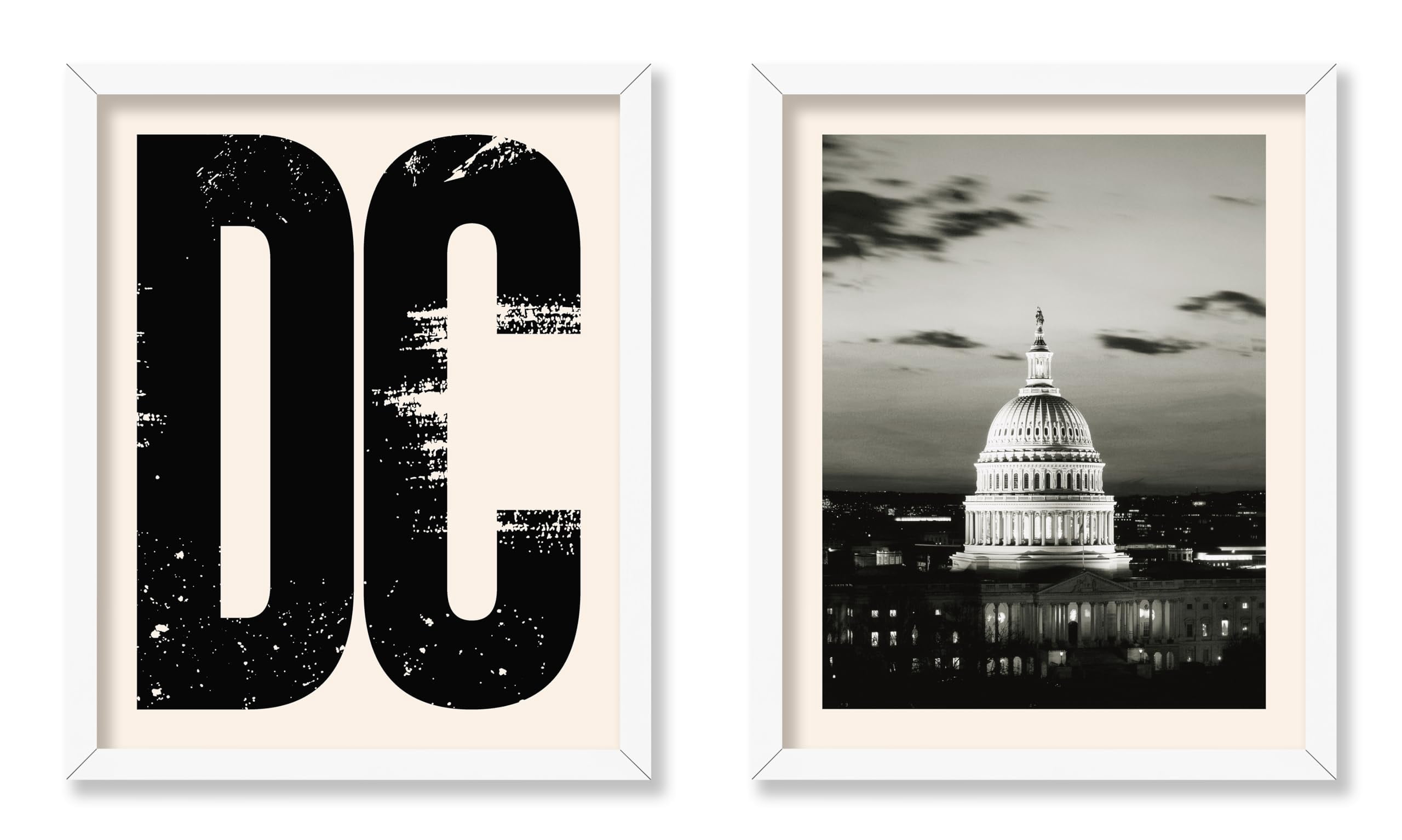 Poster Master 2-Piece Washington DC Poster - The Capitol Print ...