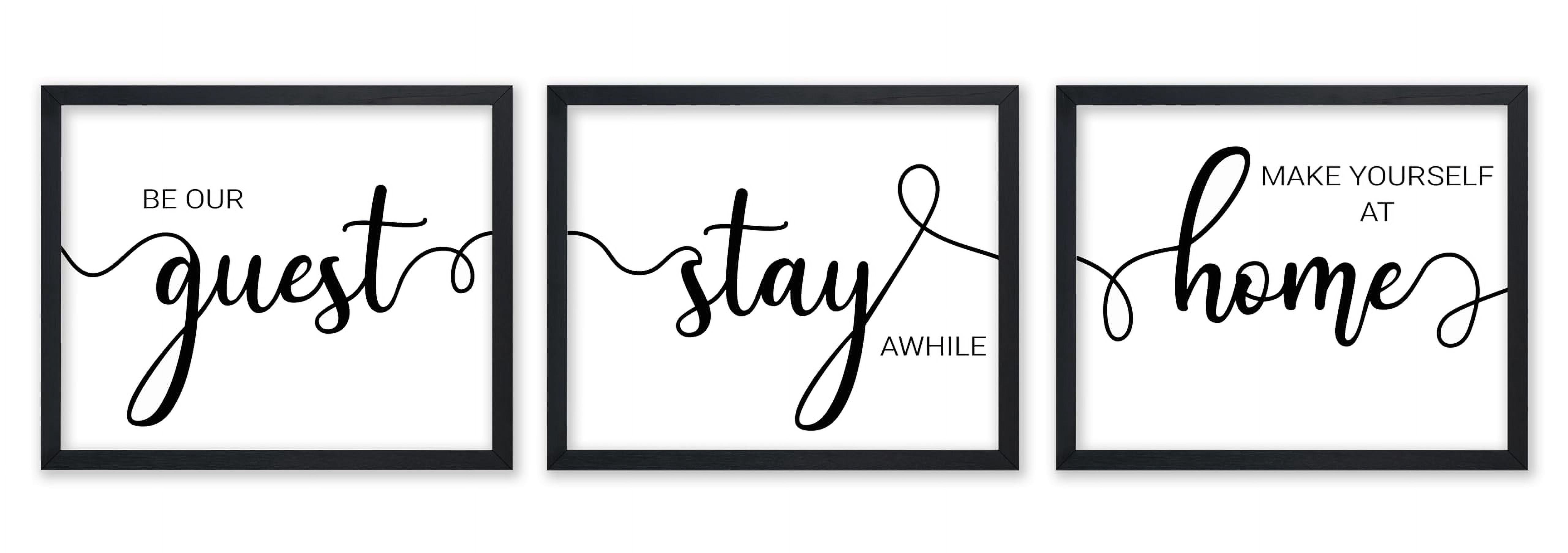 Poster Master 3-Piece Be Our Guest Poster - Stay Awhile Print ...