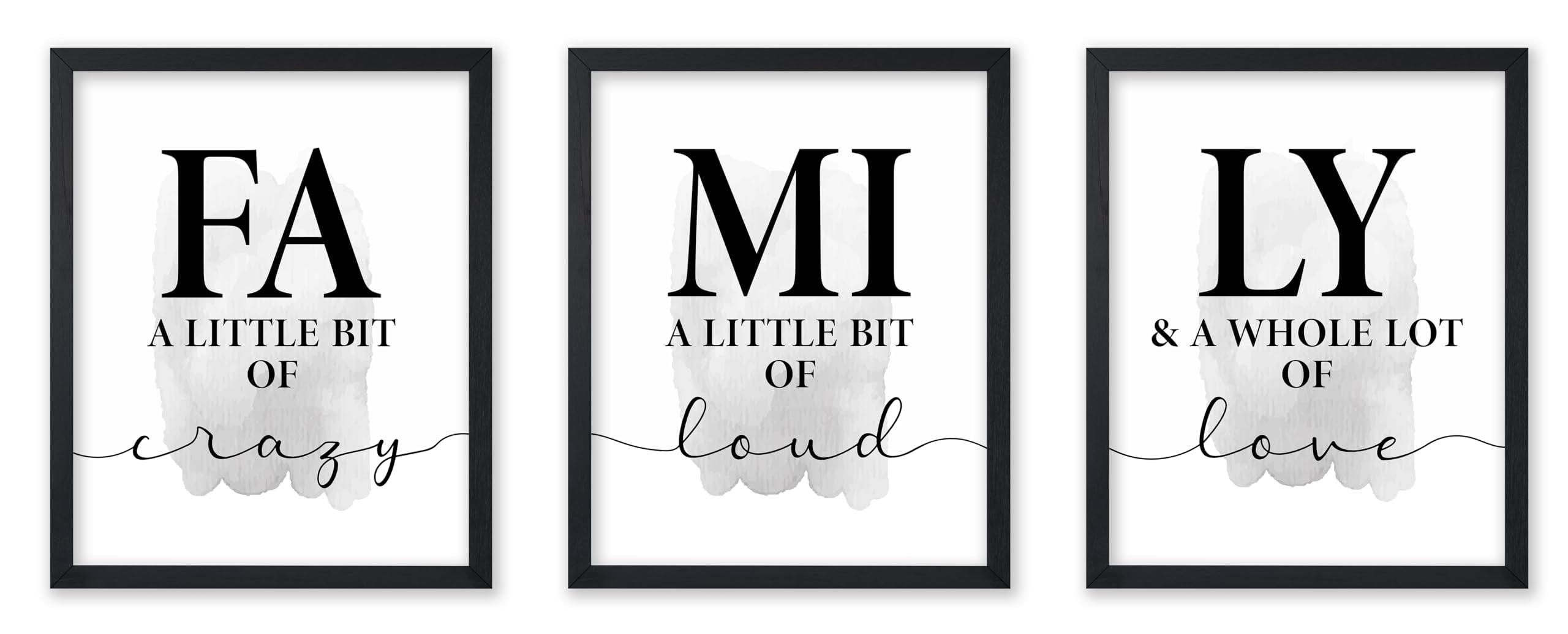 Poster Master 3-Piece Family Poster - A Little Bit Of Crazy Print ...