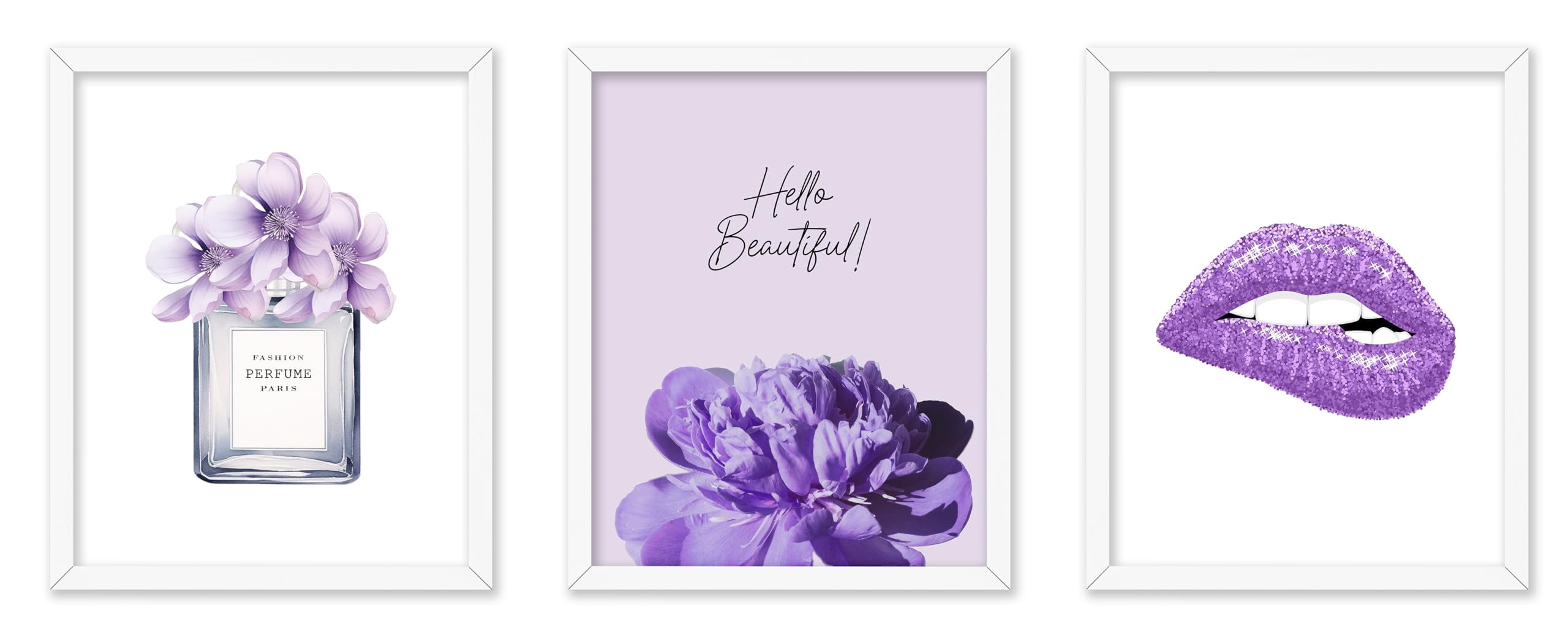 Poster Master 3-Piece Fashion Poster - Hello Beautiful Print - Perfume ...