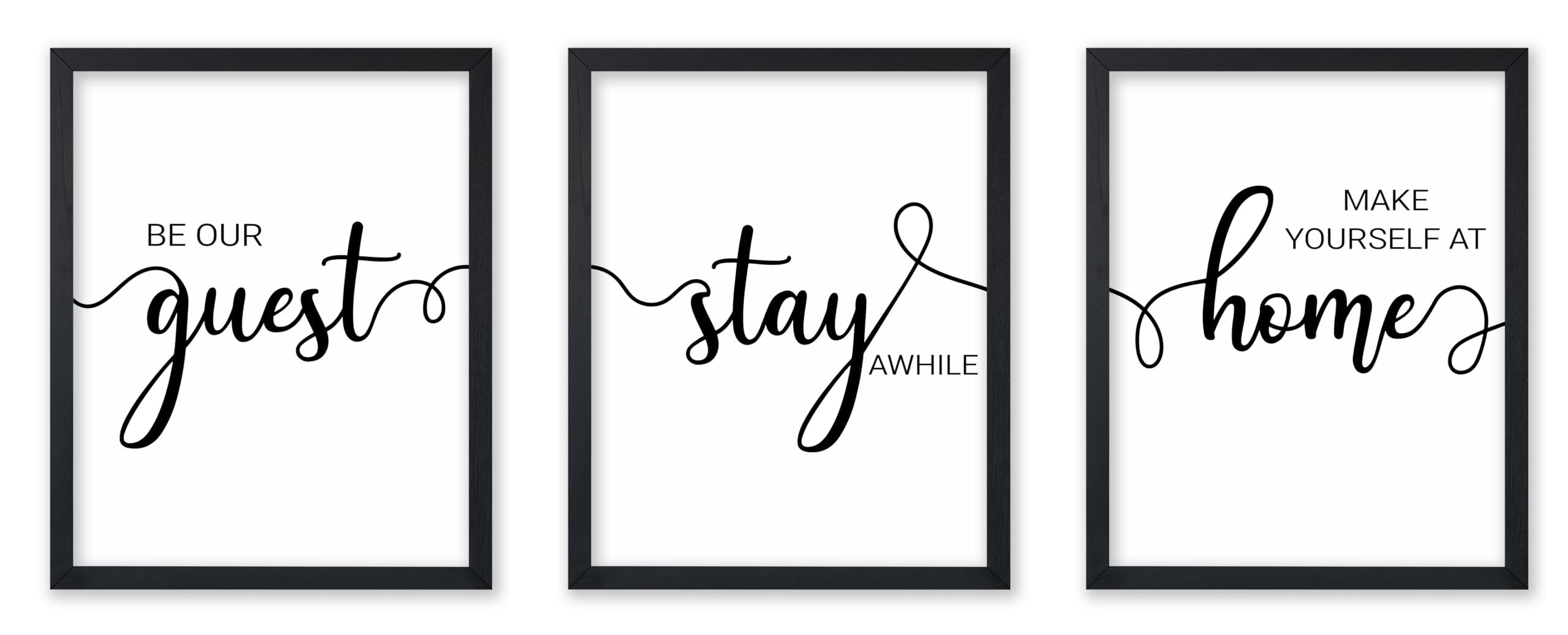 Poster Master 3-Piece Make Yourself At Home Poster - Be Our Guest Print ...