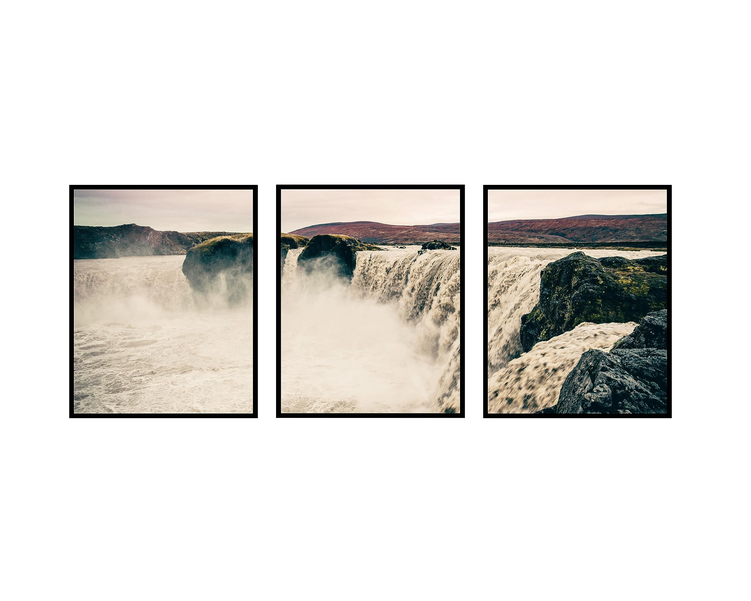 Poster Master 3-Piece Photograph Poster - Modern Print - Godafoss ...