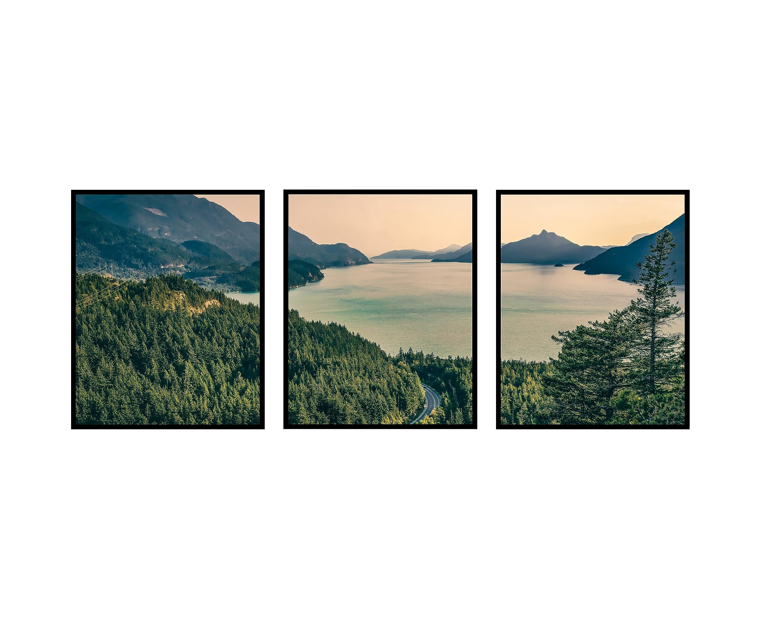 Poster Master 3-Piece Photograph Poster - Modern Print - Natural ...