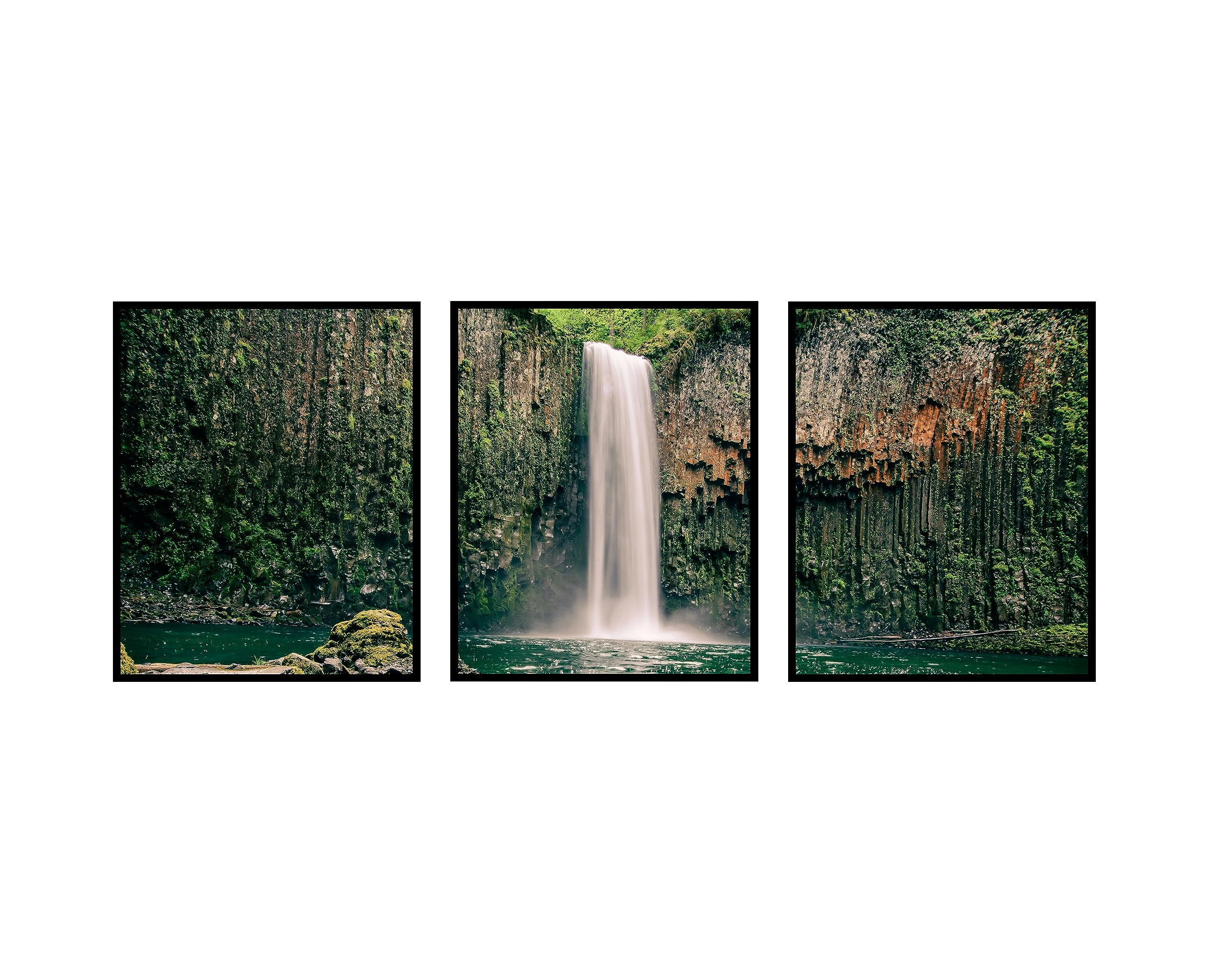 Poster Master 3-Piece Photograph Poster - Modern Print - Waterfall ...