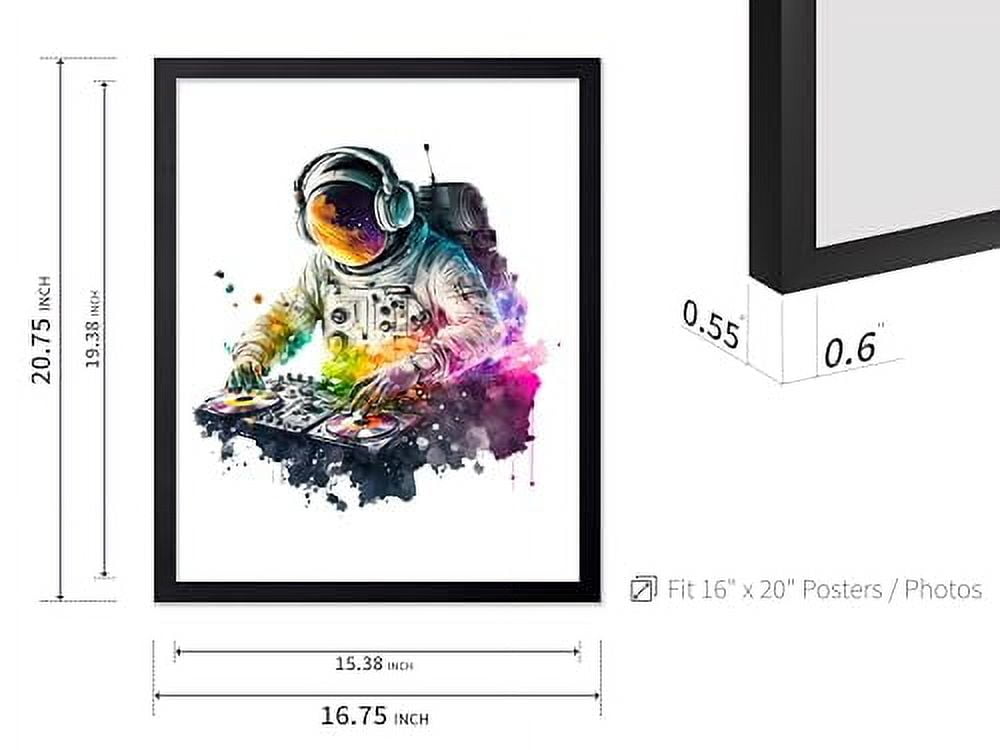 Poster Master 3-Piece Space Poster - Retro Illustration Print - Gift ...