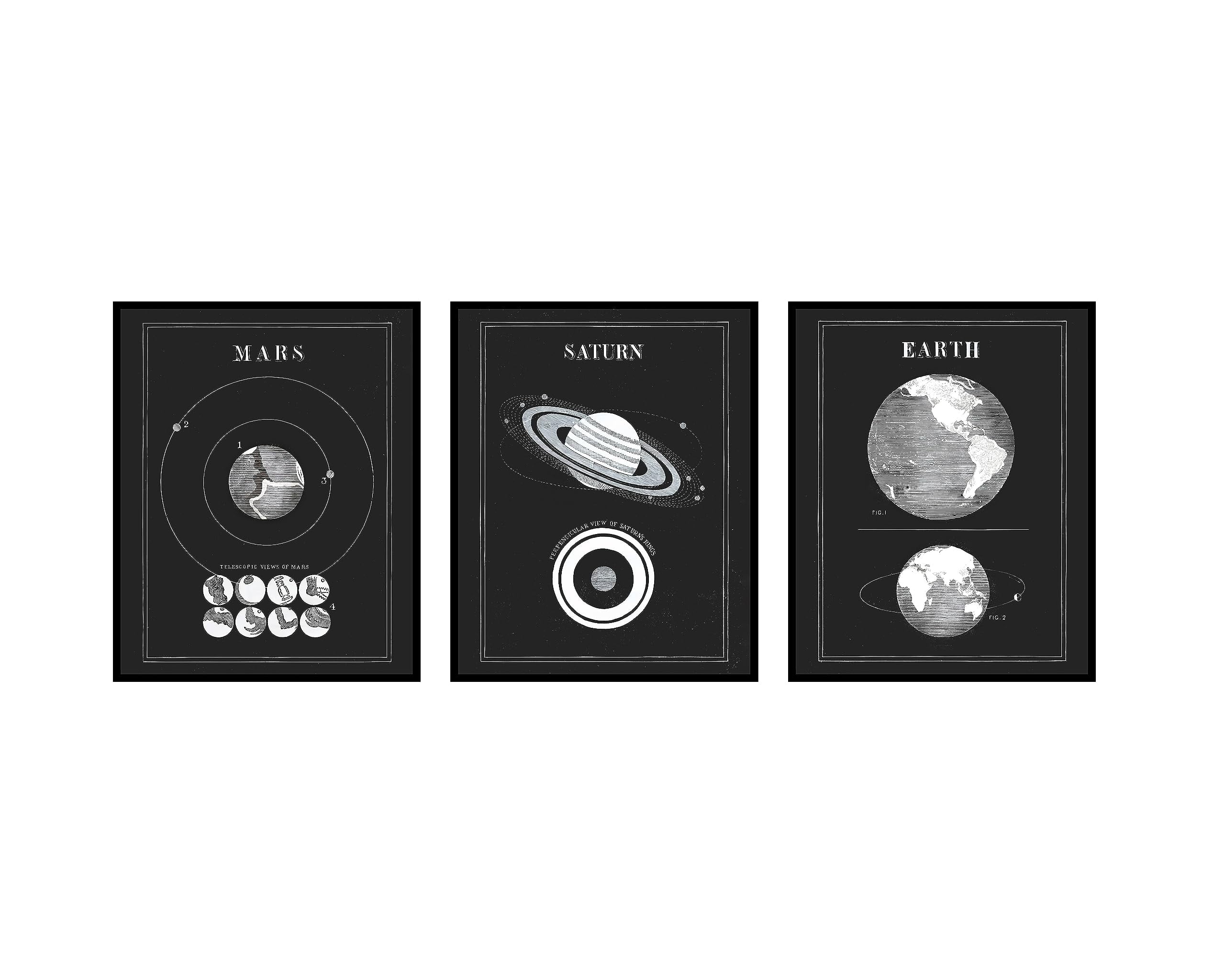 Poster Master 3-Piece Space Wall Art Set, 16x20 Unframed Art Print ...