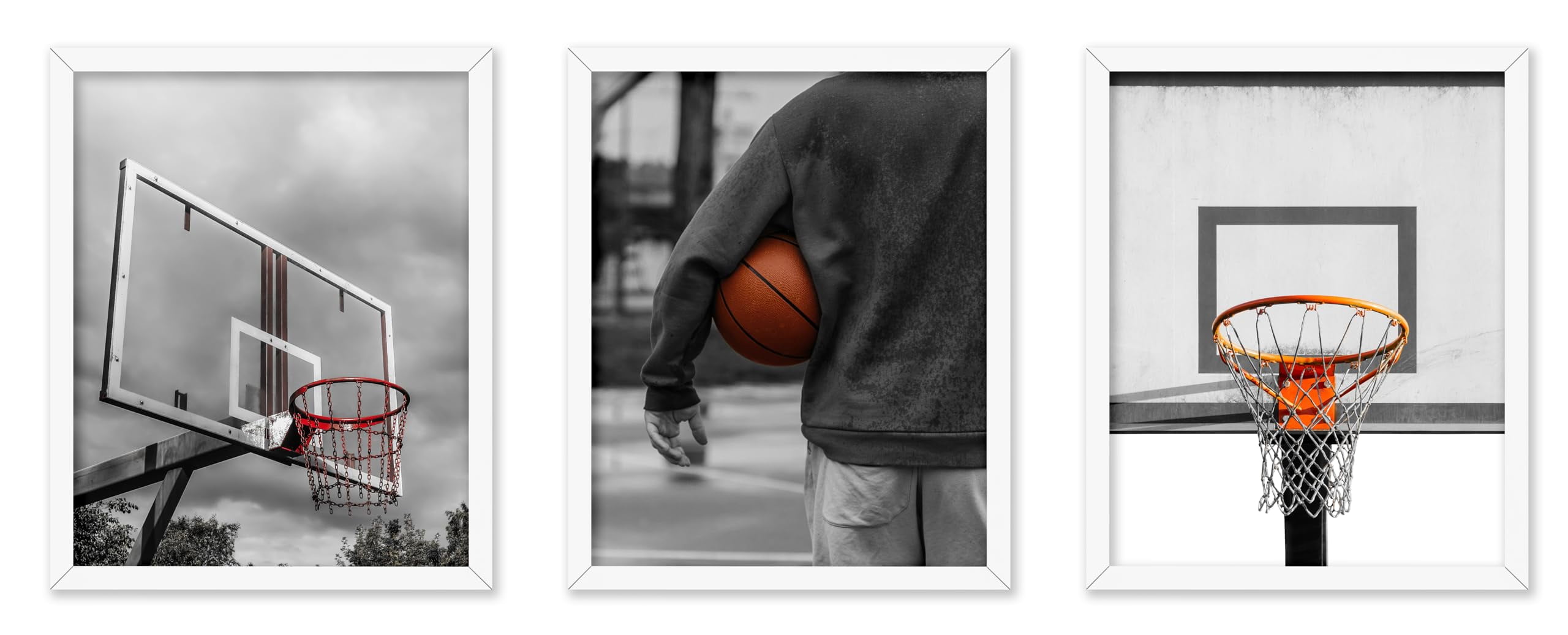 Poster Master 3-Piece Sports Poster - Basketball Print - Ball Art ...