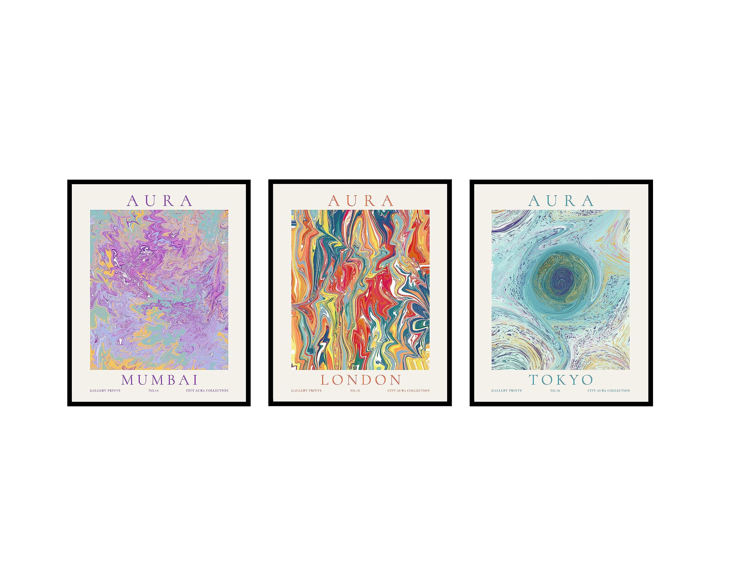 Poster Master 3-Piece Travel Poster - Retro Illustration Print - London ...