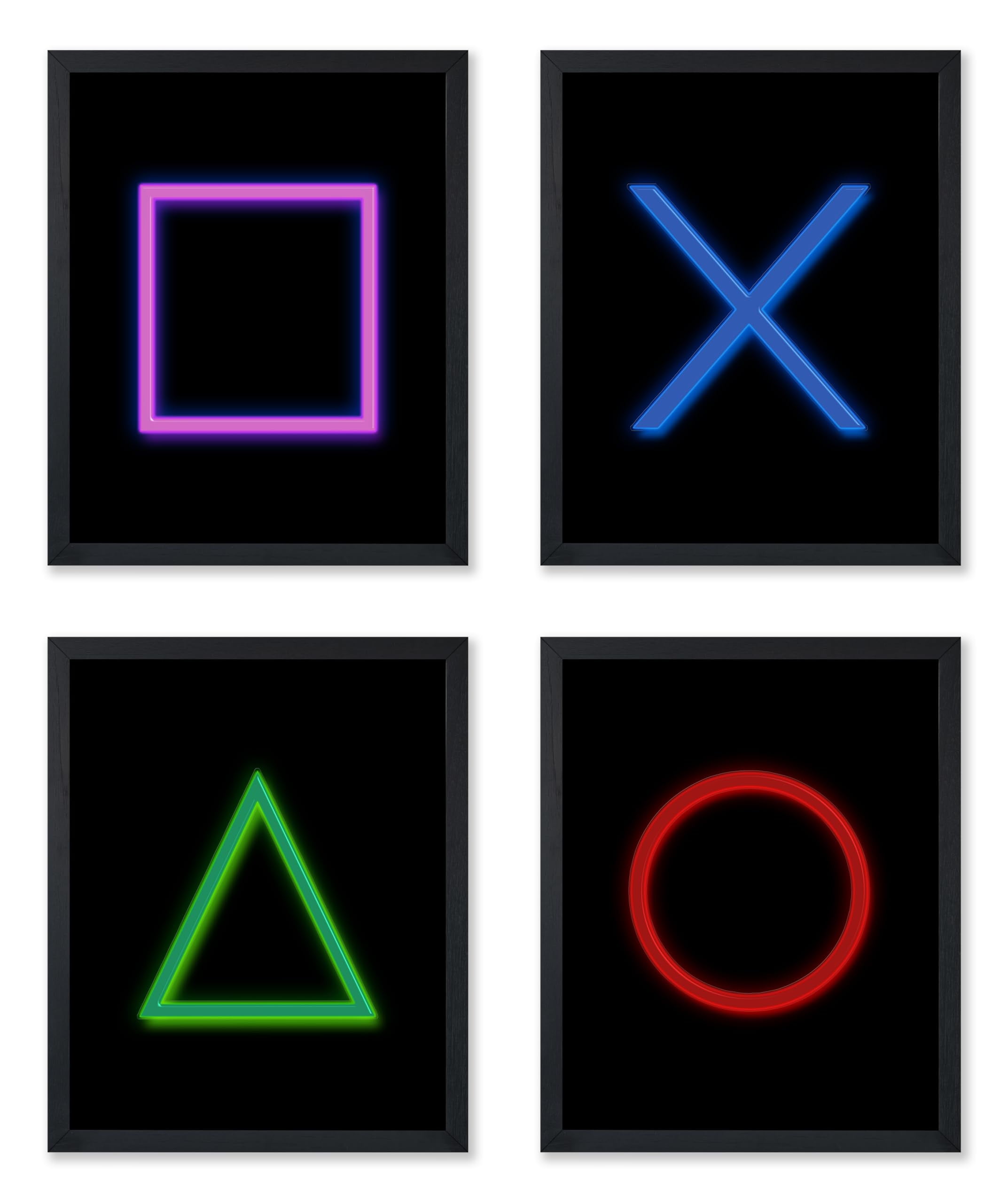 Poster Master 4-Piece Gaming Poster - Minimalist Print - Gift for ...