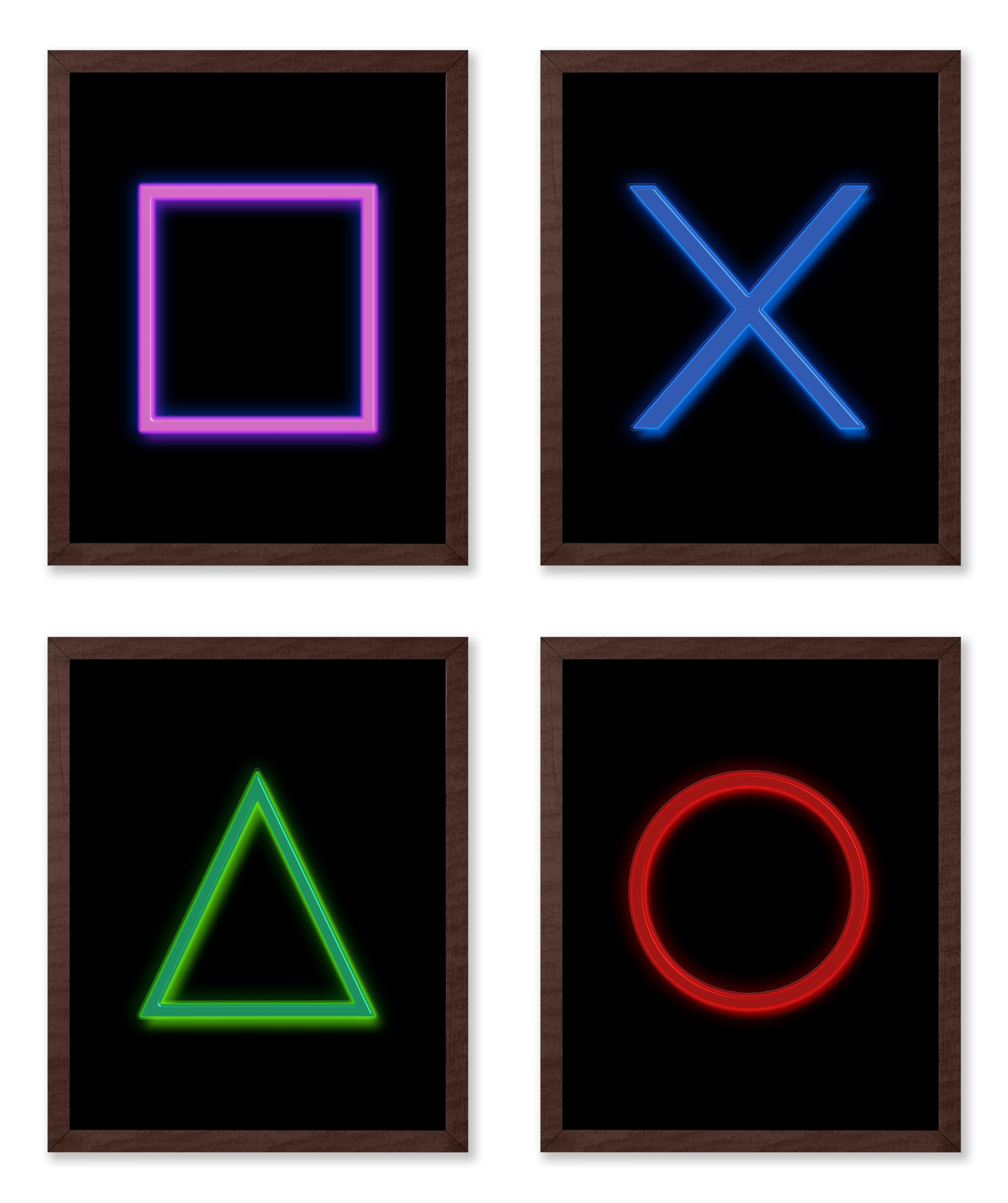 Poster Master 4-Piece Gaming Poster - Minimalist Print - Gift for ...