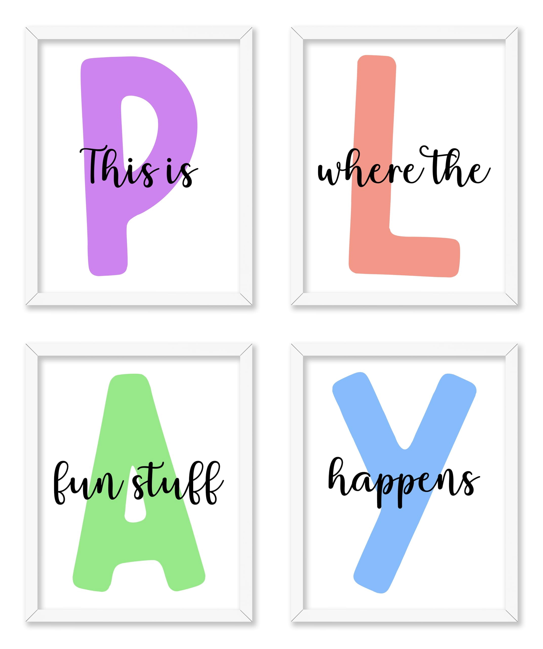 Poster Master 4-Piece This Is Where The Fun Stuff Happens Poster - Play ...