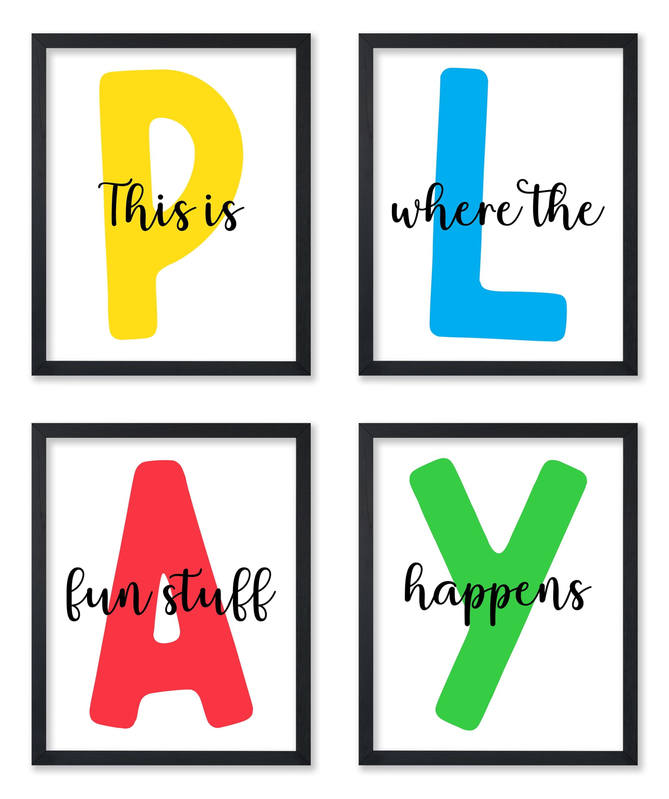 Poster Master 4-Piece This Is Where The Fun Stuff Happens Poster ...