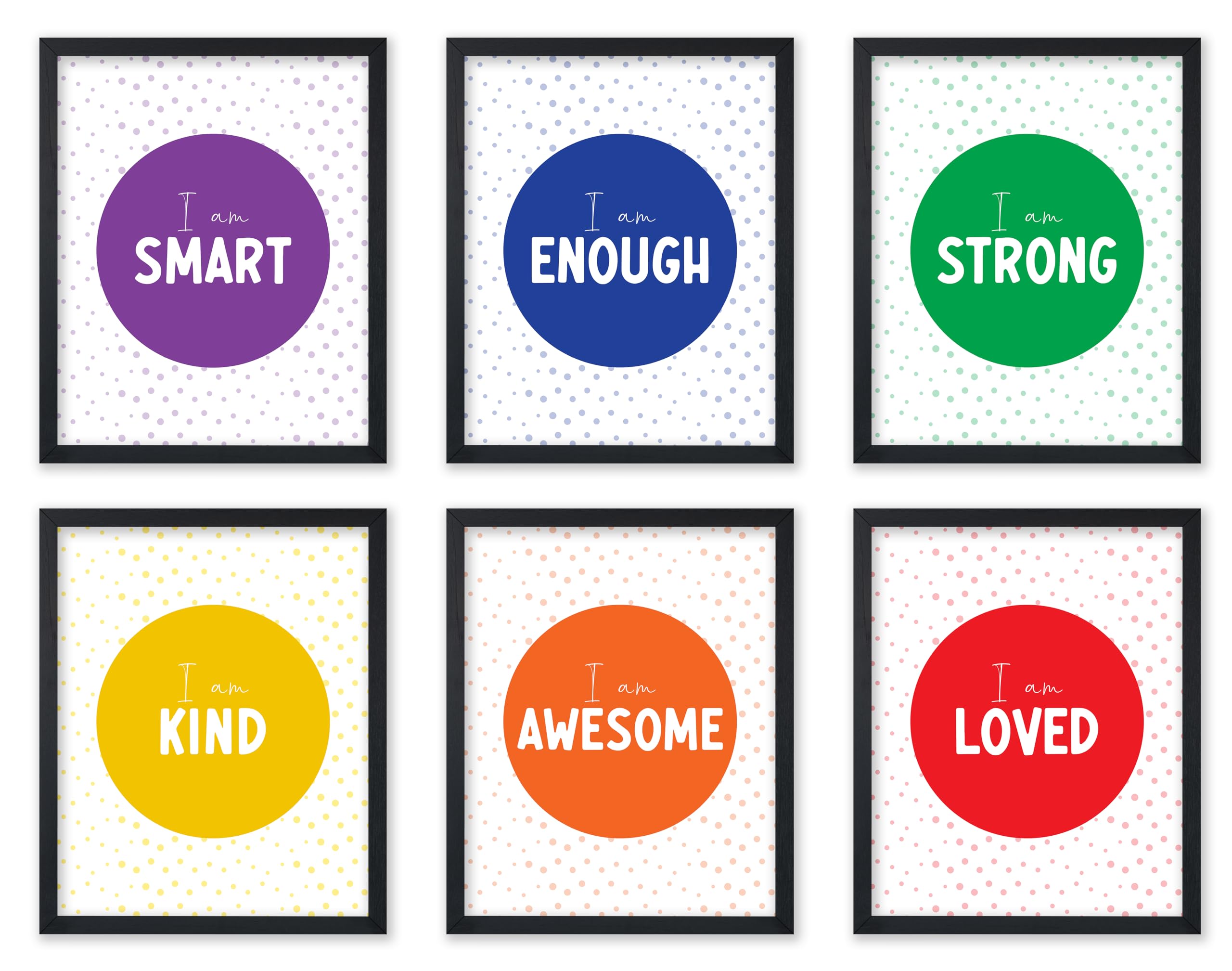 Poster Master 6-Piece I Am Smart Poster - Typography Print - Love Art ...