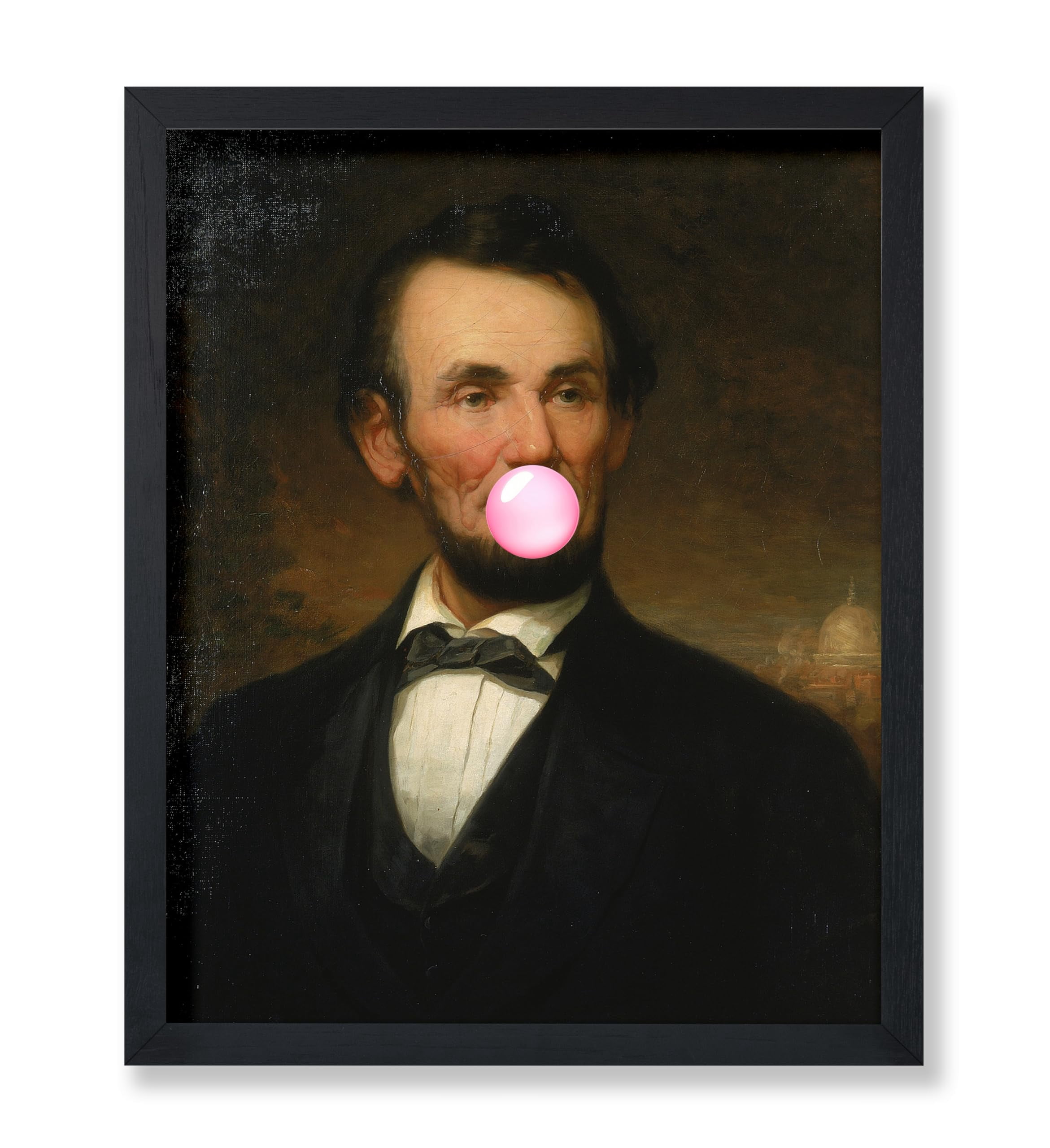 Poster Master Abraham Lincoln Poster - Bubble Gum Print - Altered Art ...