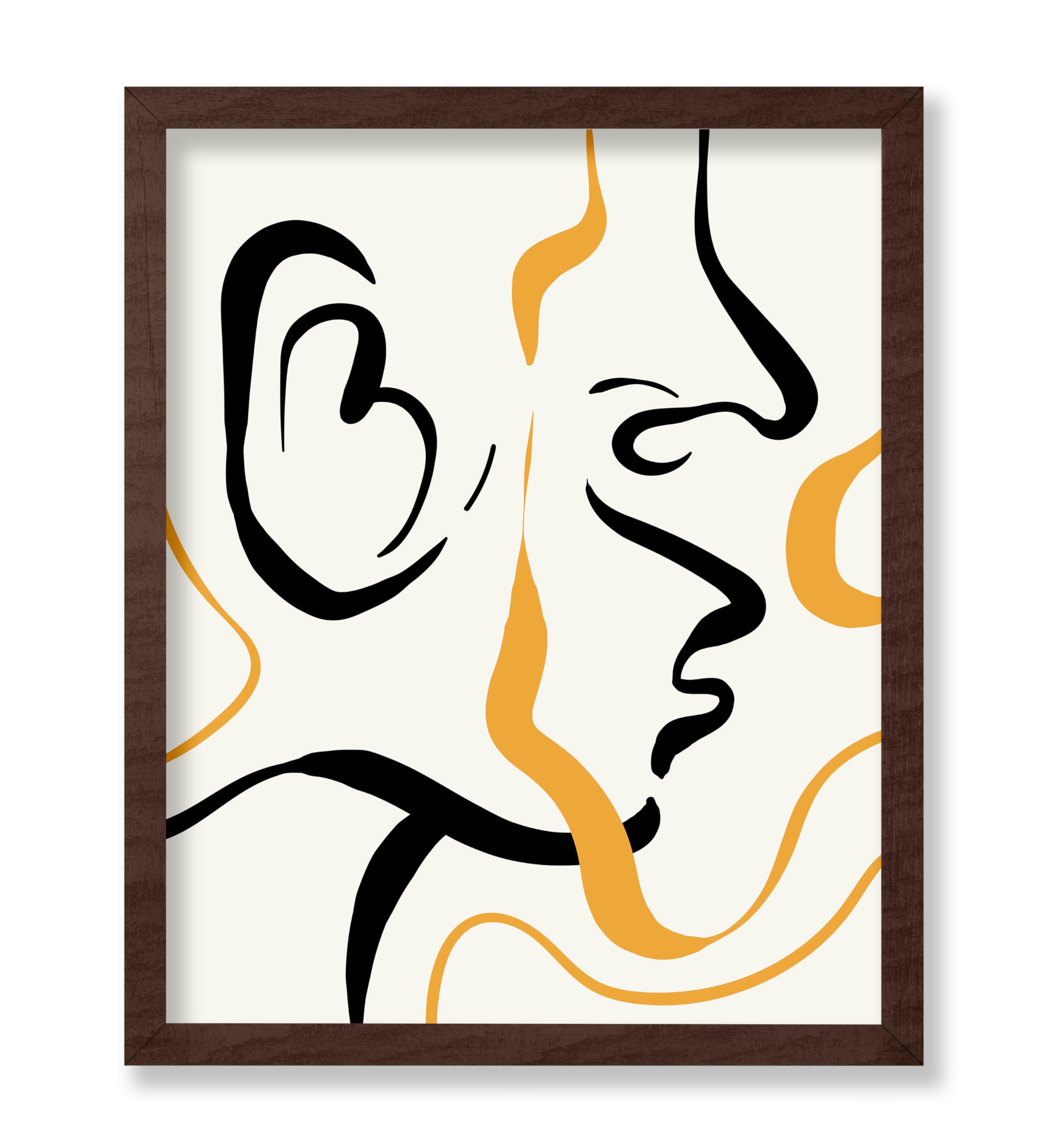 Poster Master Abstract Face Poster - Retro Line Drawing Print - Trendy ...