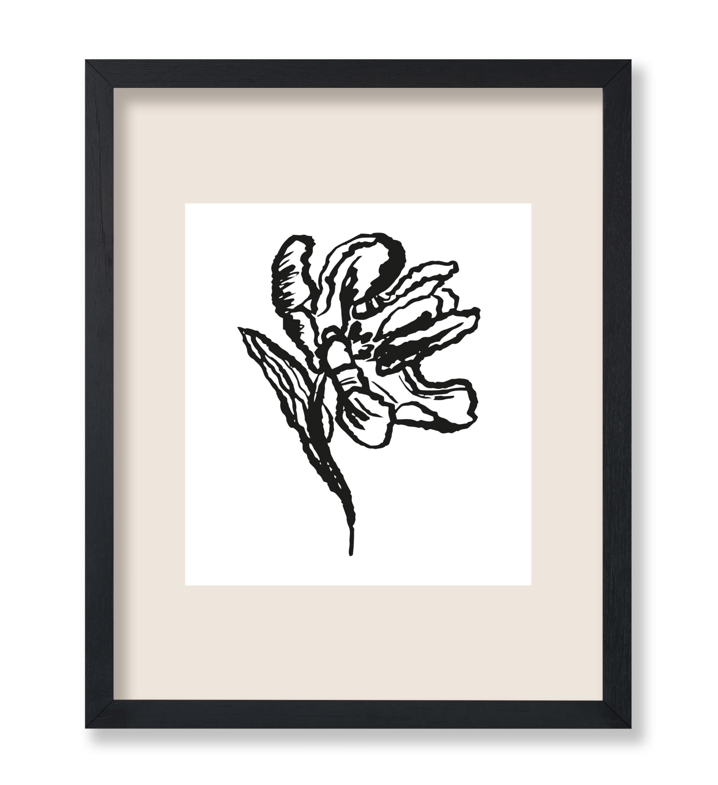 Poster Master Abstract Flower Poster - Retro Floral Print - Sketch Art ...