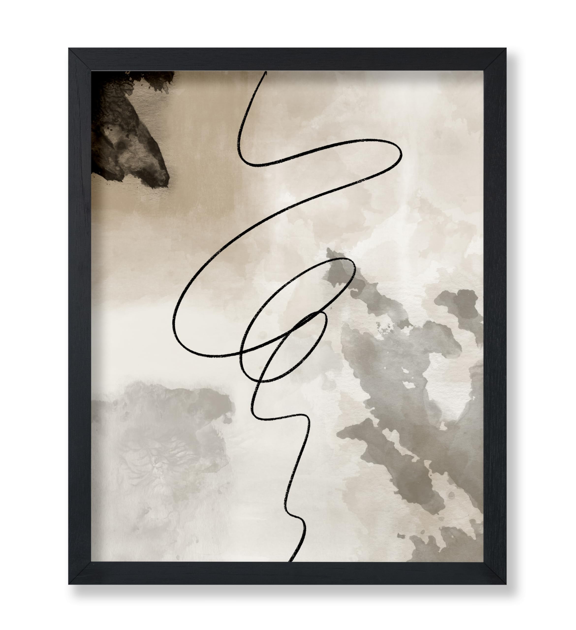 Poster Master Abstract Line Poster - Watercolor Strokes Print - Mid ...