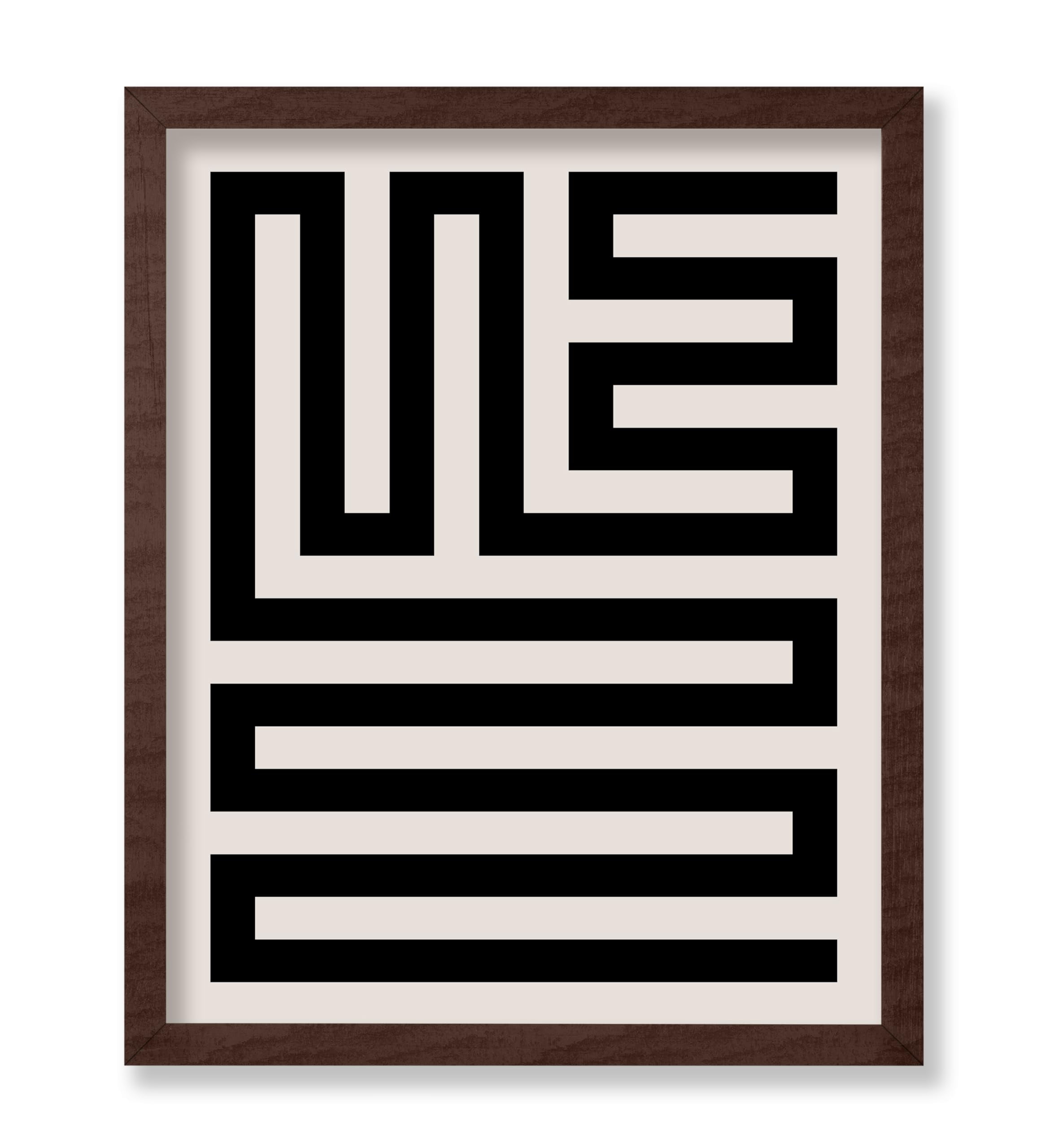 Poster Master Abstract Maze Poster - Geometric Print - Abstract Art ...