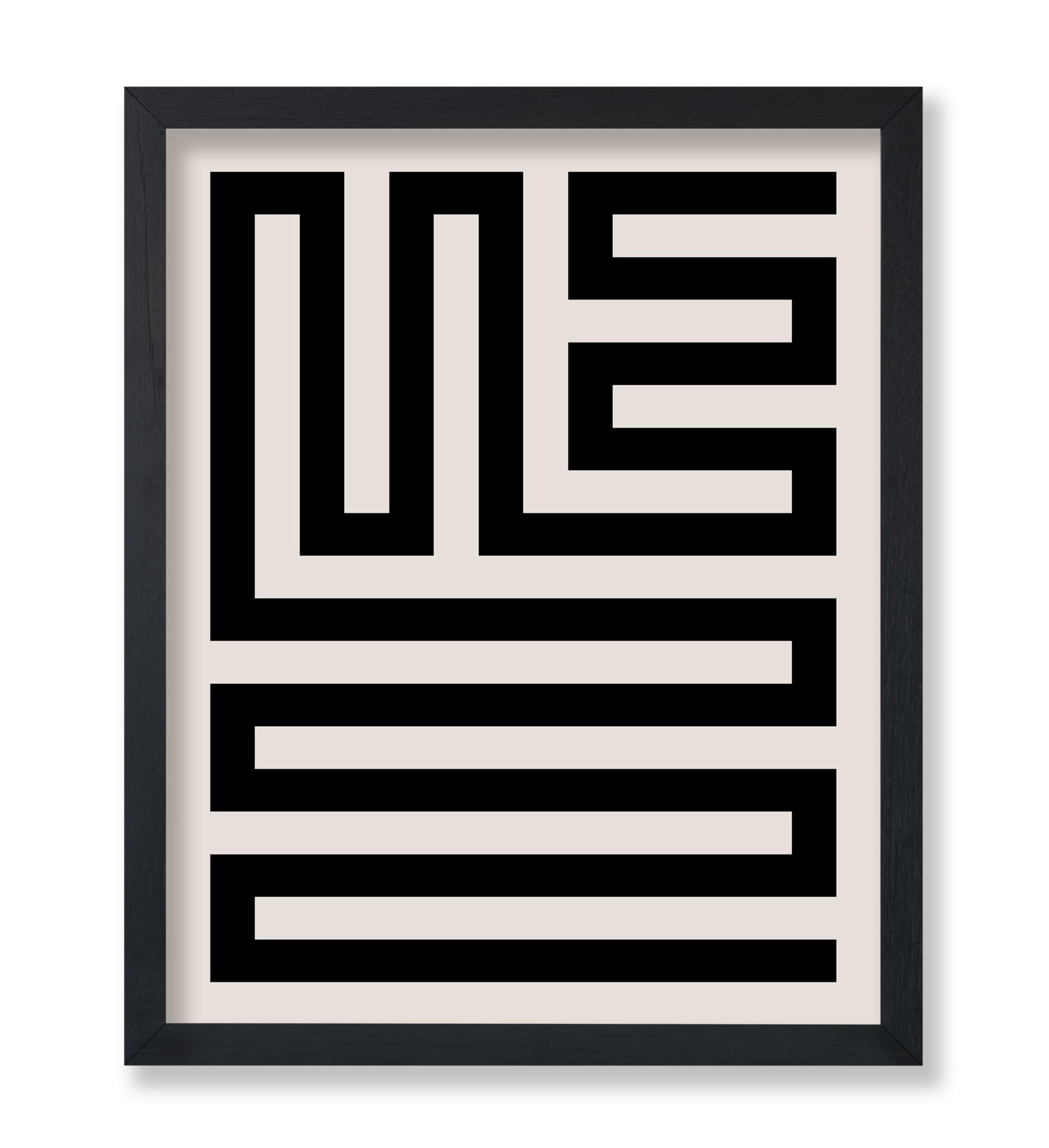 Poster Master Abstract Maze Poster - Geometric Print - Abstract Art ...