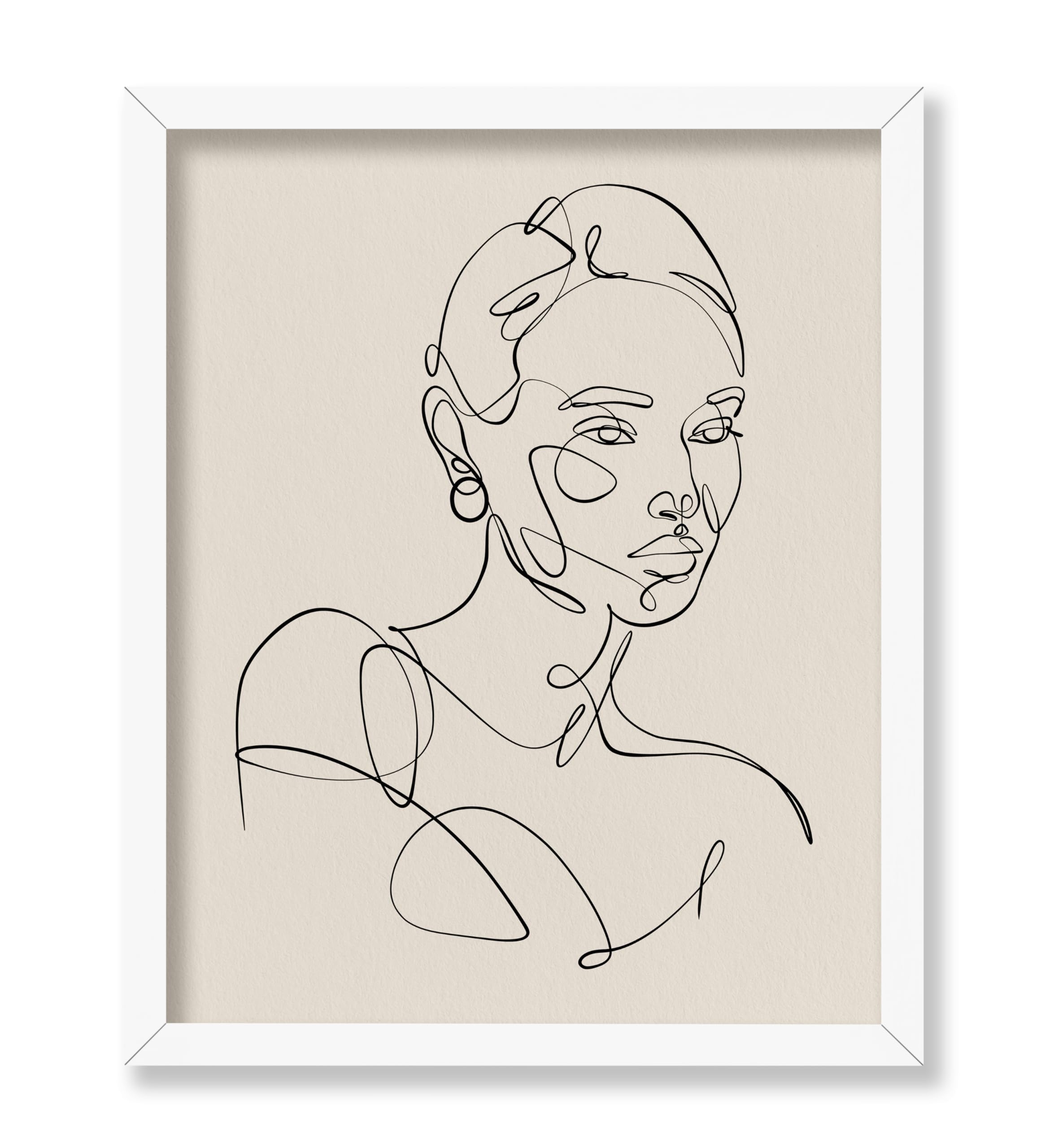 Poster Master Abstract Portrait Poster - Woman Print - Line Art ...