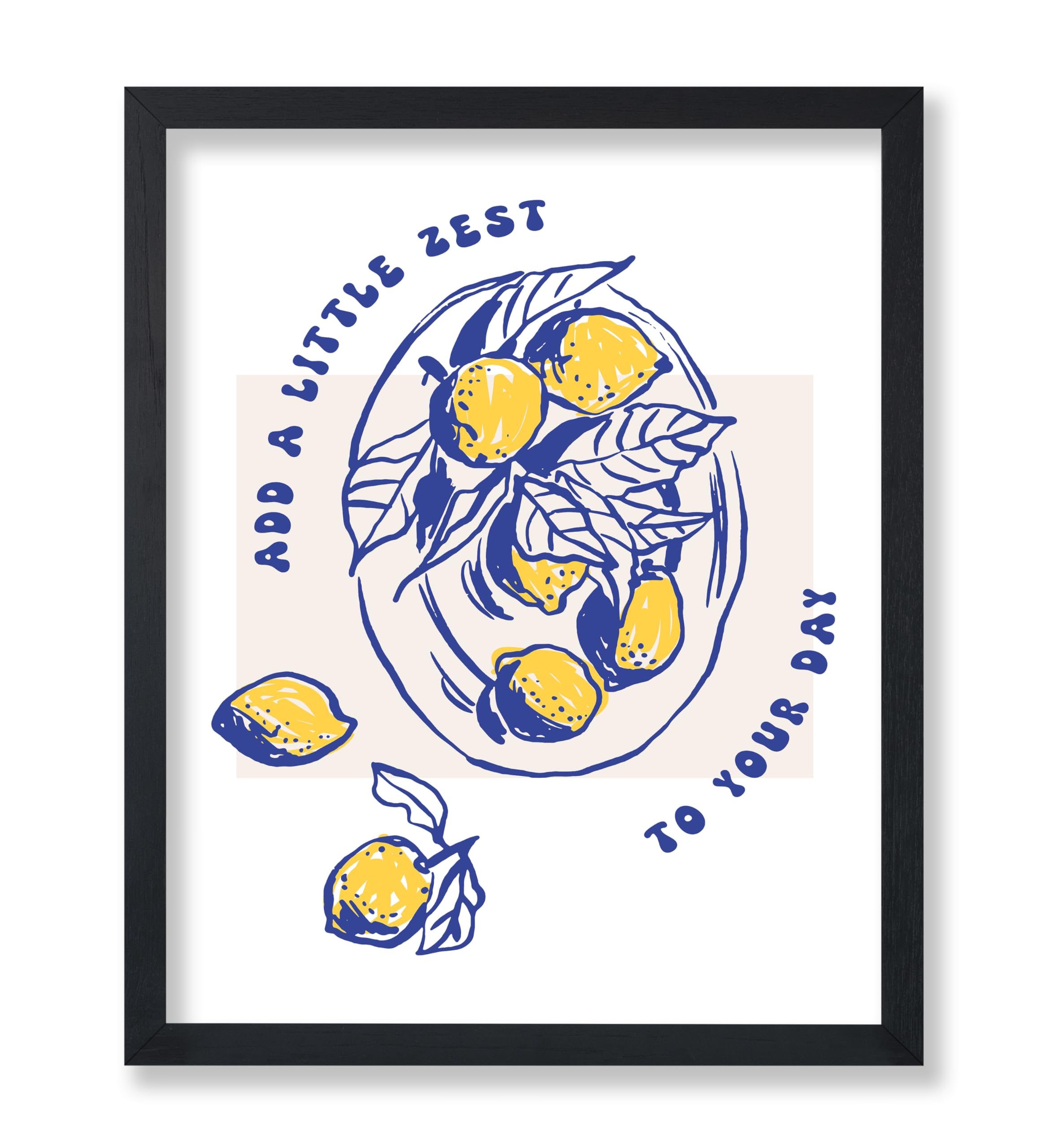 Poster Master Add A Little Zest Poster - Retro Lemon Print - Fruit Art ...
