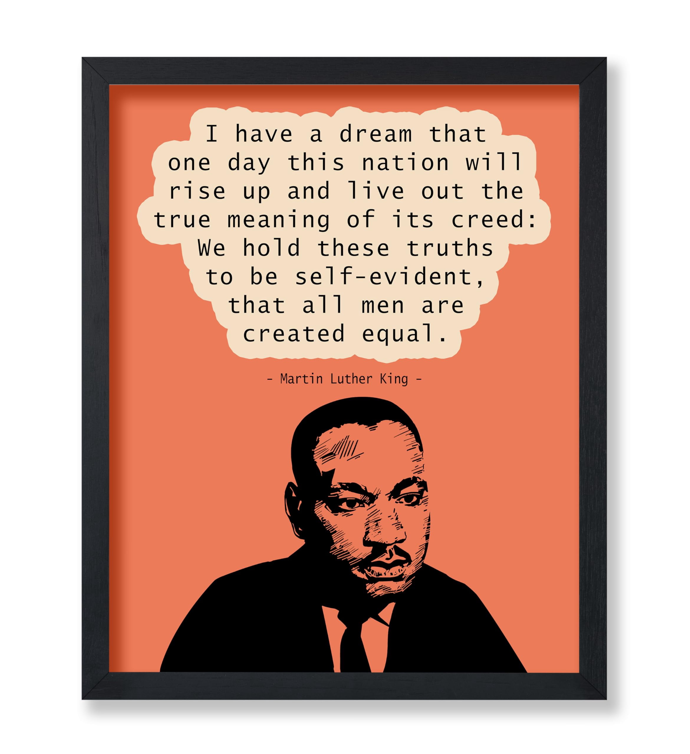 Poster Master All Men Are Created Equal Poster - Martin Luther King ...