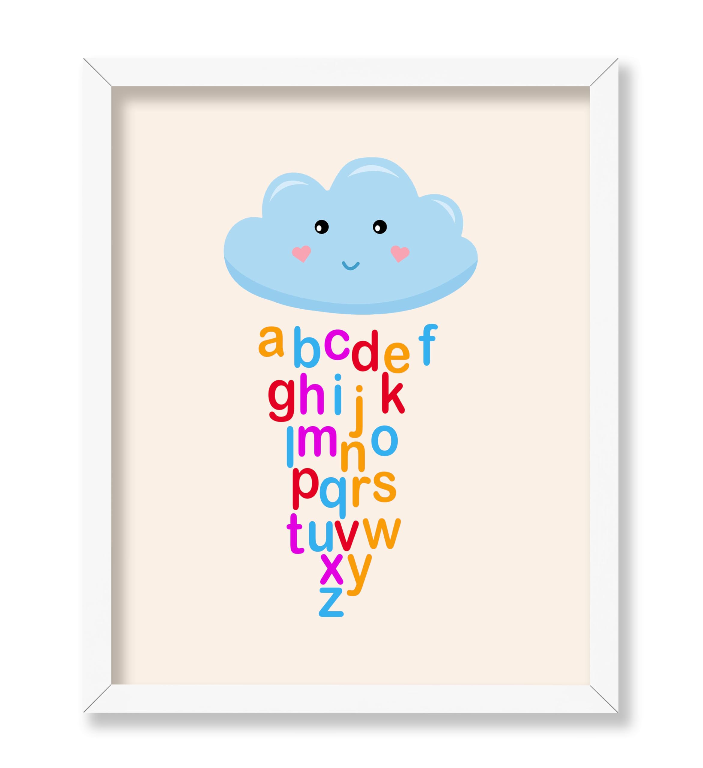 Poster Master Alphabet Poster - Educational Print - Learning Materials Art - ABC Art - Cloud Art ...