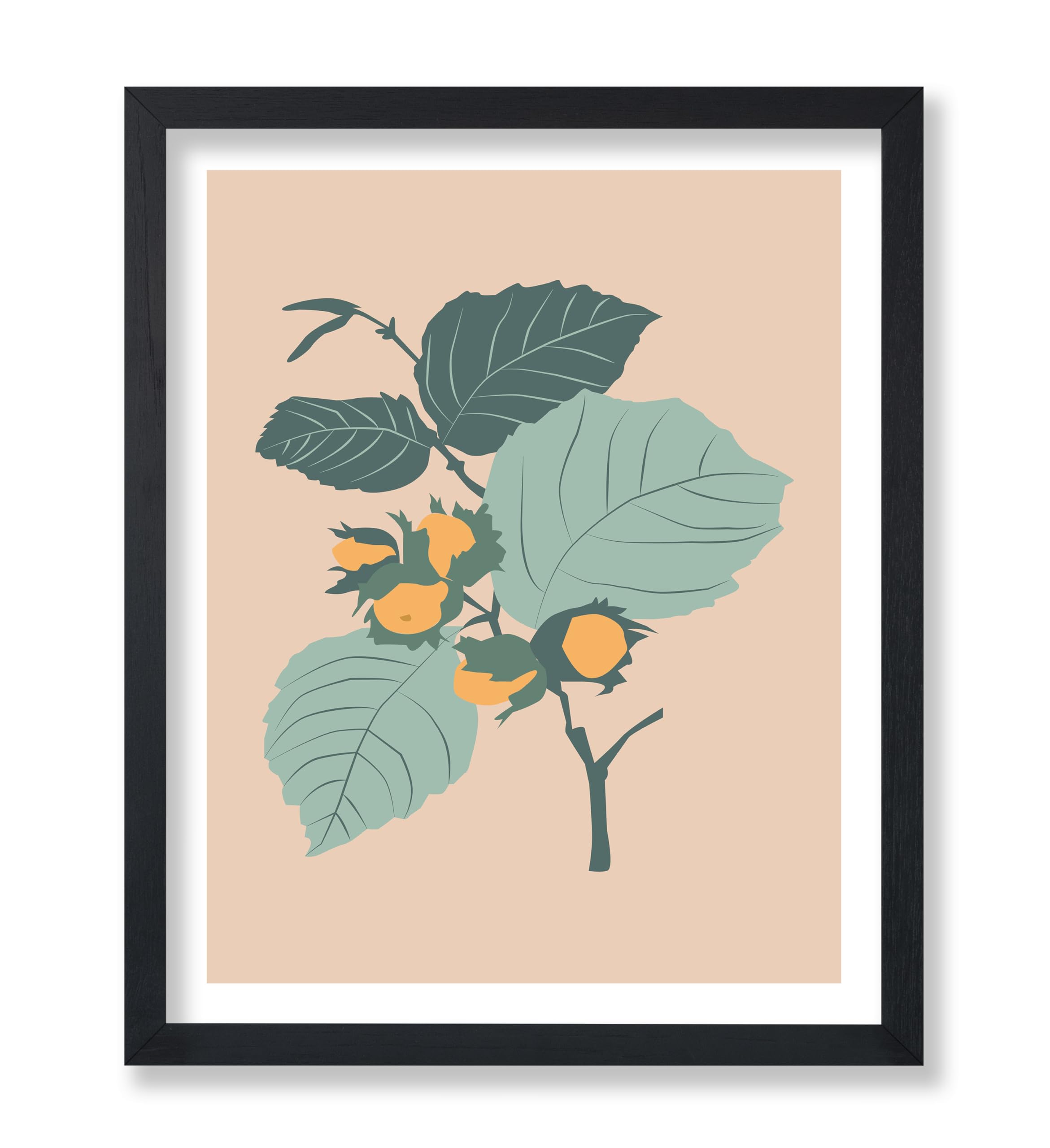 Poster Master American Hazelnut Poster - Retro Hazelnut Print - Floral ...