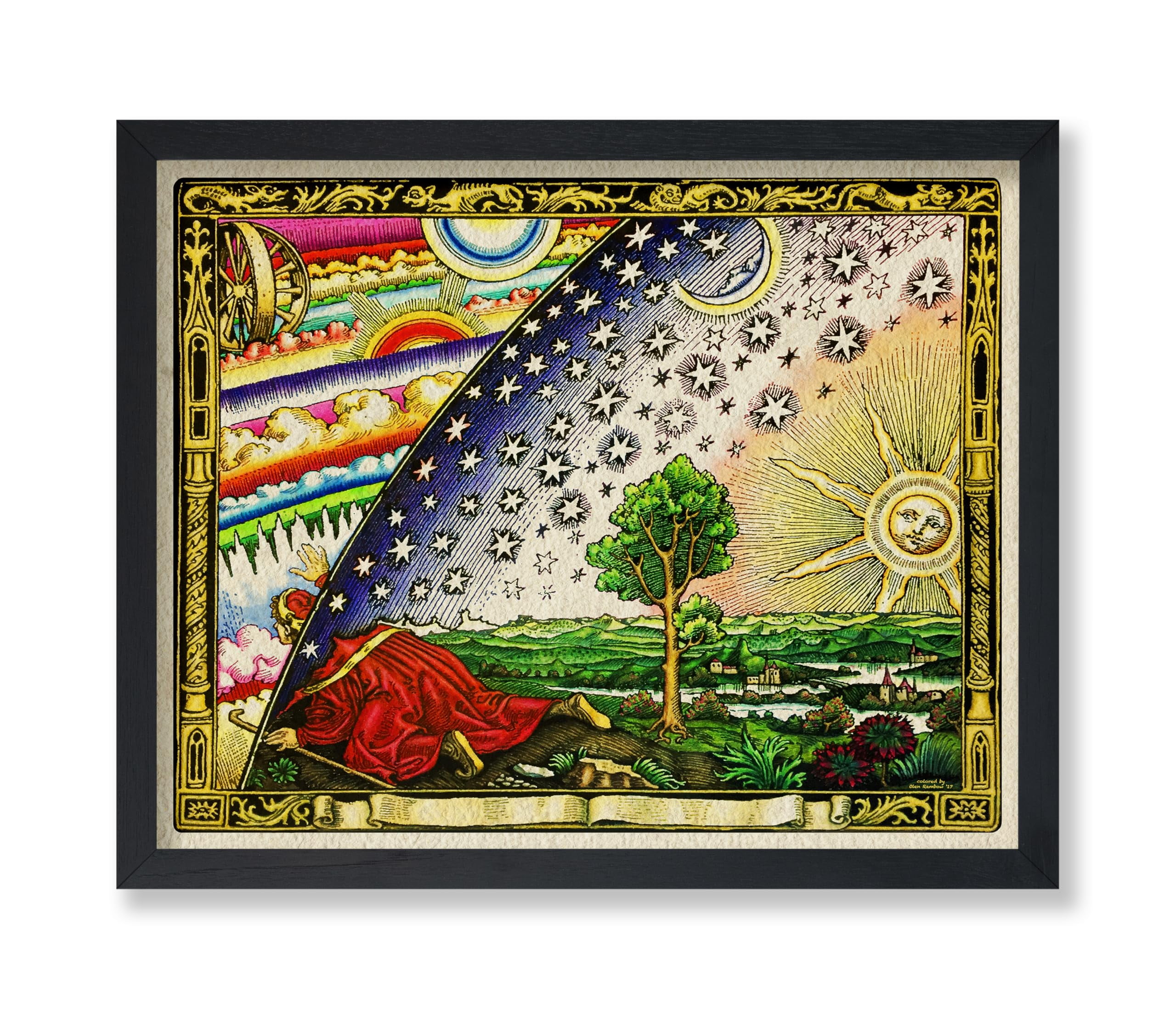 Poster Master Ancient Astronomy Poster - Vintage Cosmogony Print - Gift ...