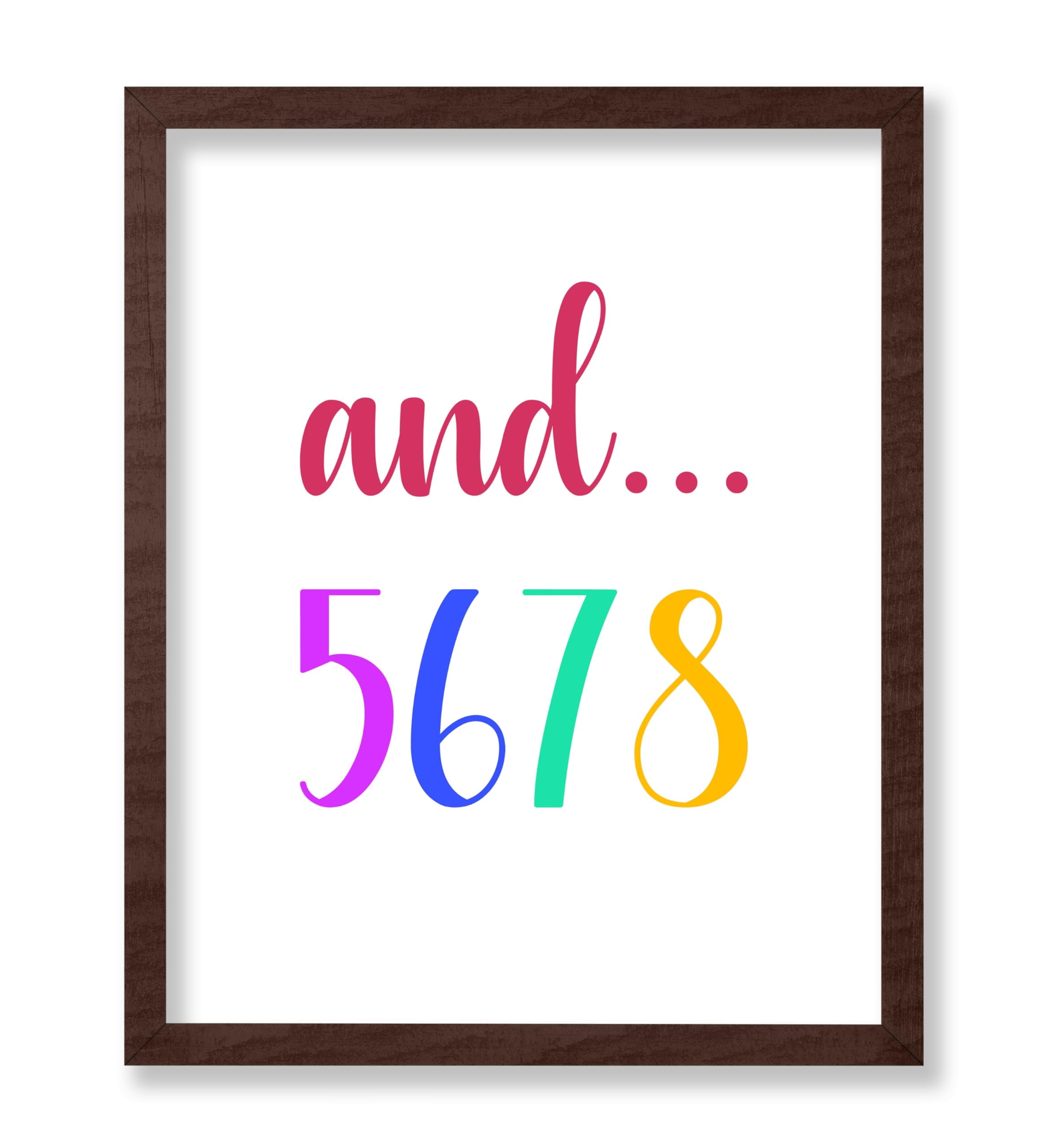 Poster Master And 5678 Poster - Counting Print - Typography Art - Dance ...