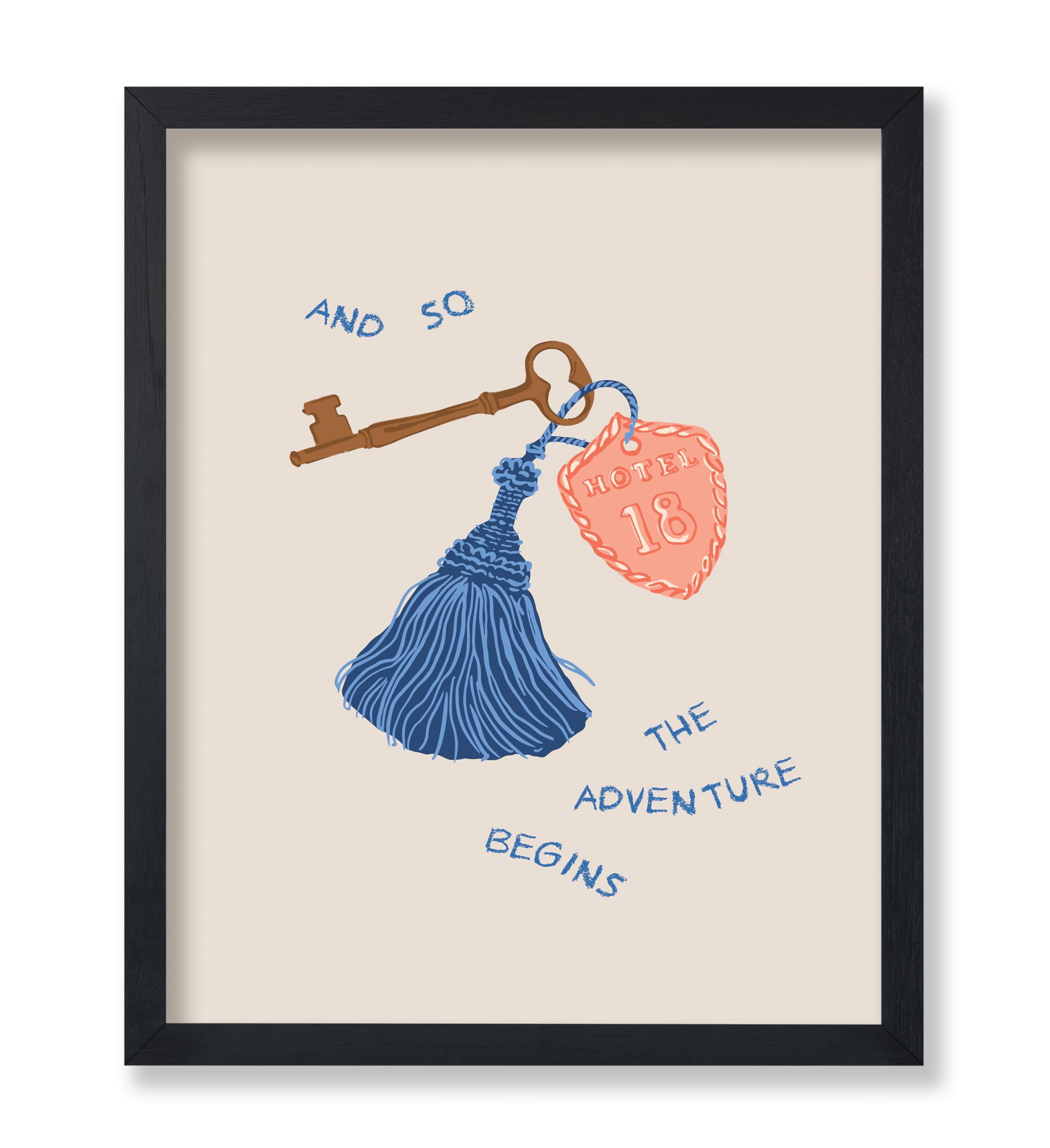 Poster Master And So The Adventure Begins Poster - Retro Key Print ...
