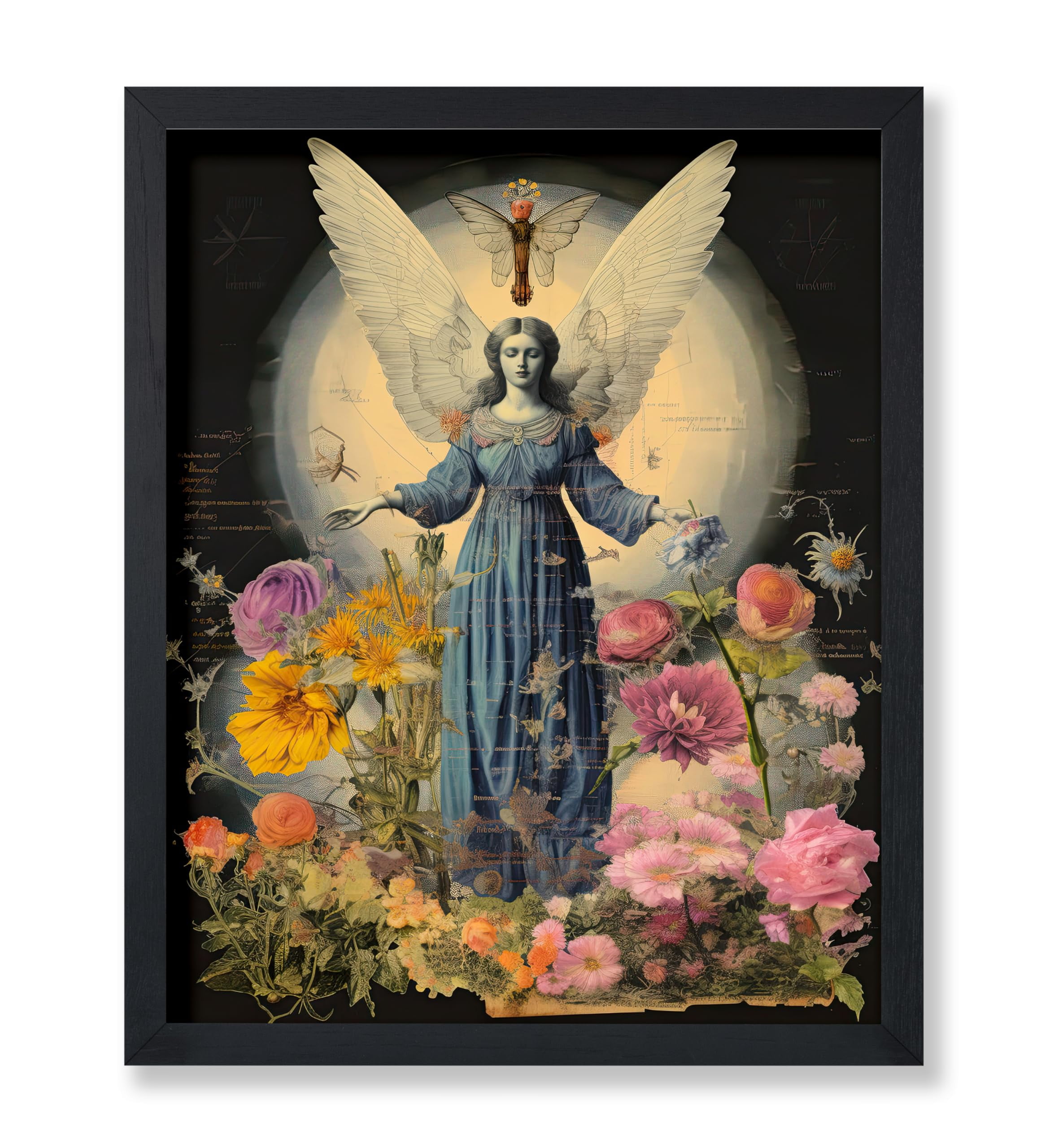 Poster Master Angel Poster - Psychedelic Print - Surreal Art - Flower ...