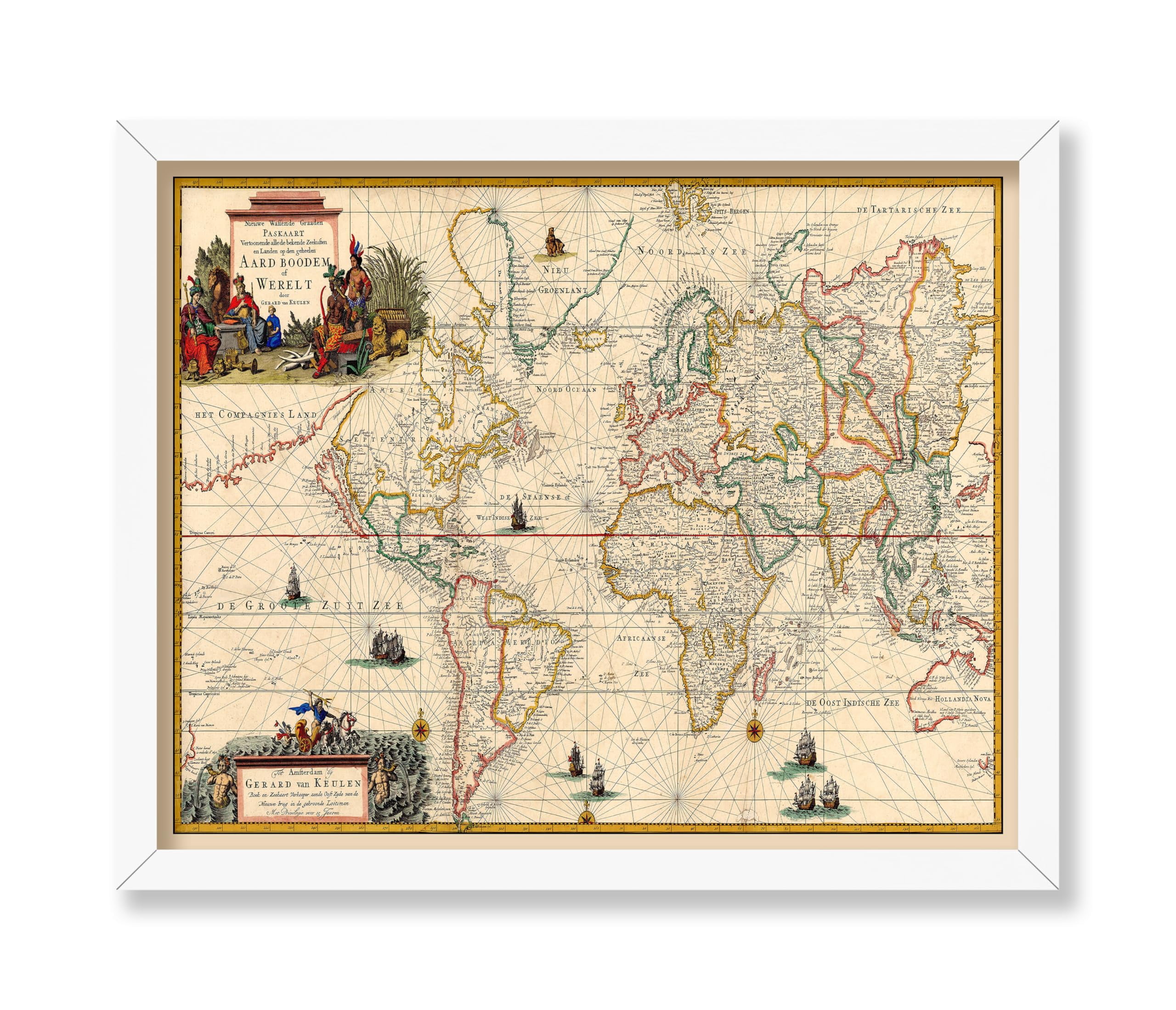 Poster Master Antique Poster - Vintage Geographic Print - Gift for ...
