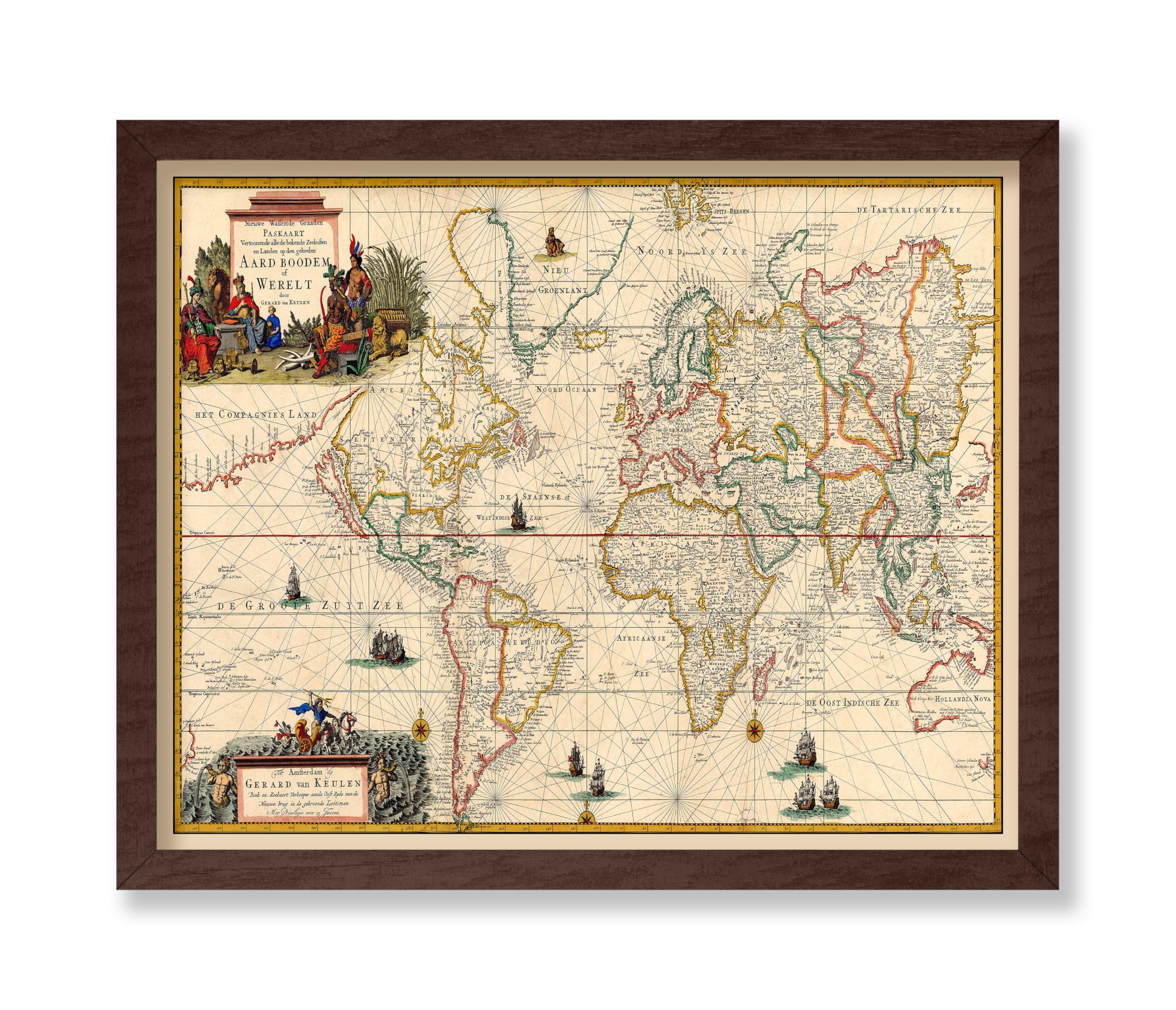 Poster Master Antique Poster - Vintage Geographic Print - Gift for ...