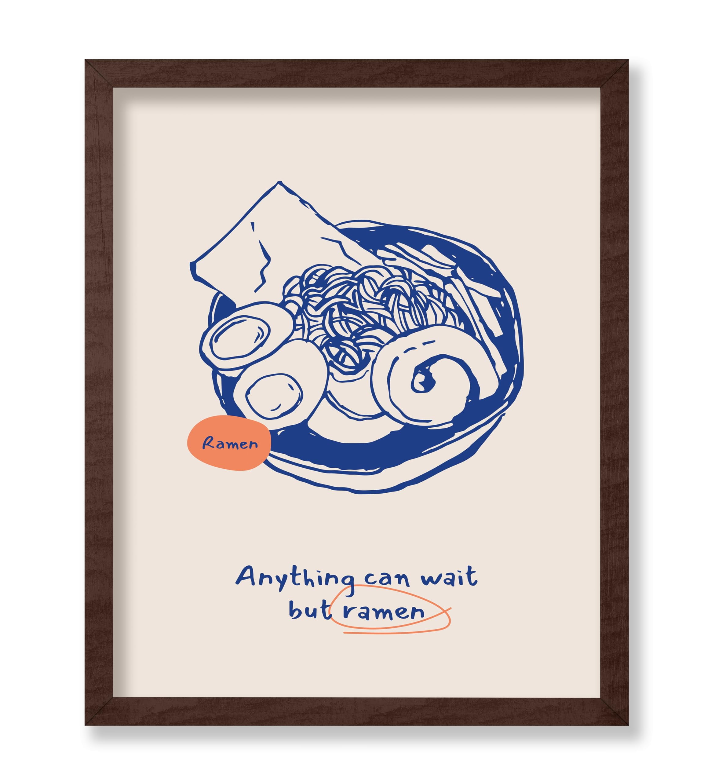 Poster Master Anything Can Wait But Ramen Poster - Retro Ramen Print ...
