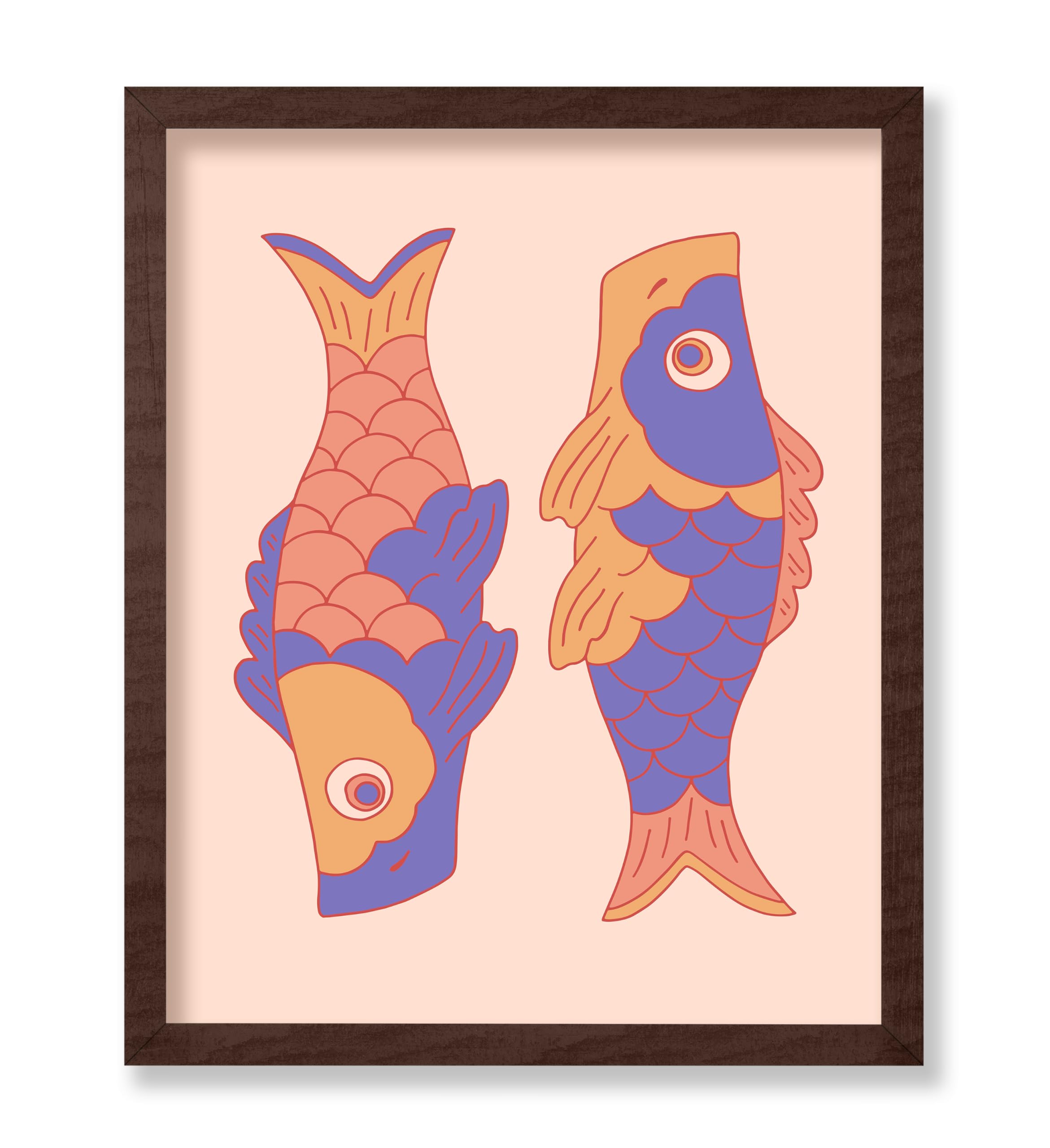 Poster Master Aquatic Poster - Retro Fish Print - Marine Life Art ...
