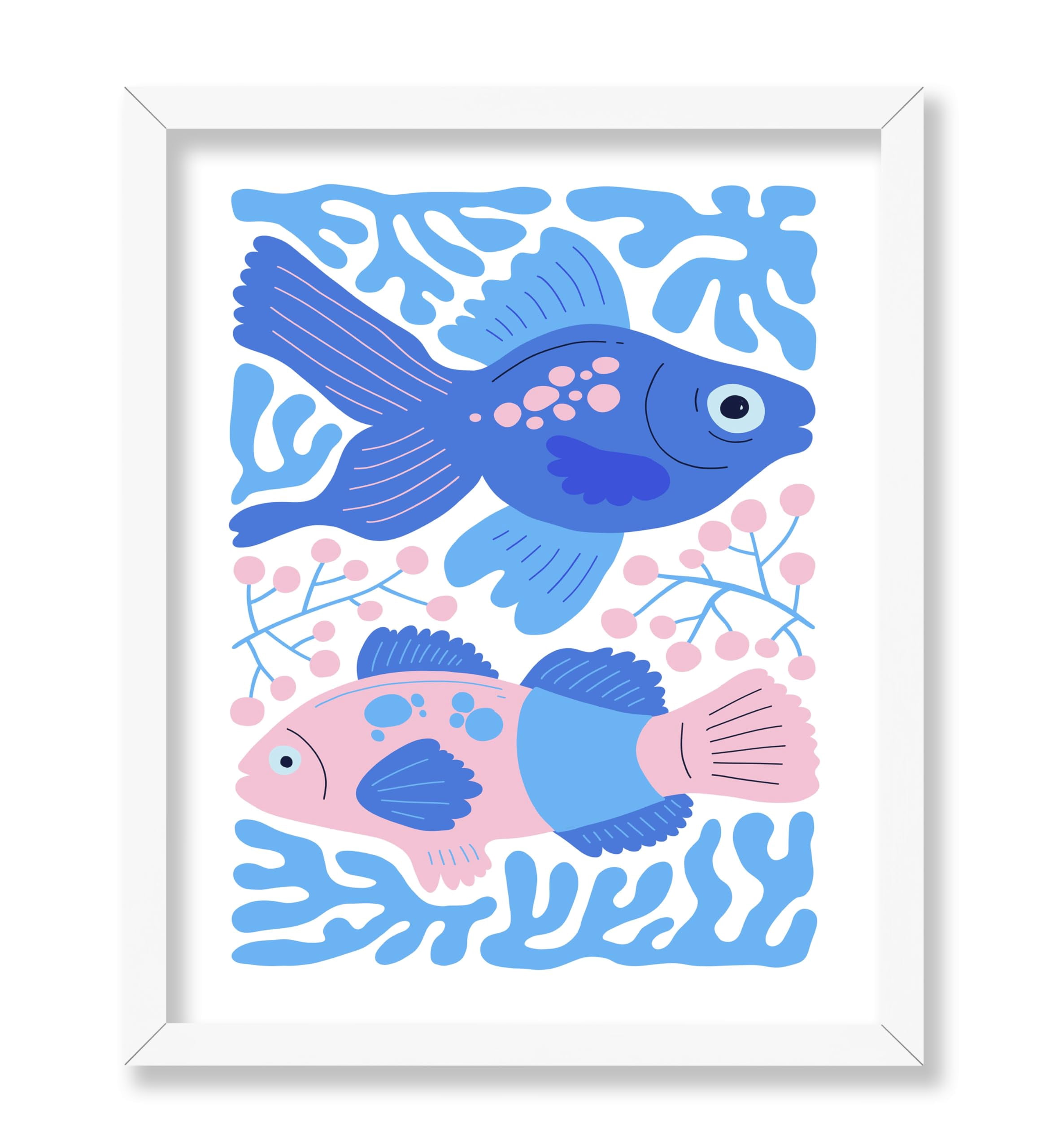 Poster Master Aquatic Poster - Retro Fish Print - Ocean Art - Marine ...