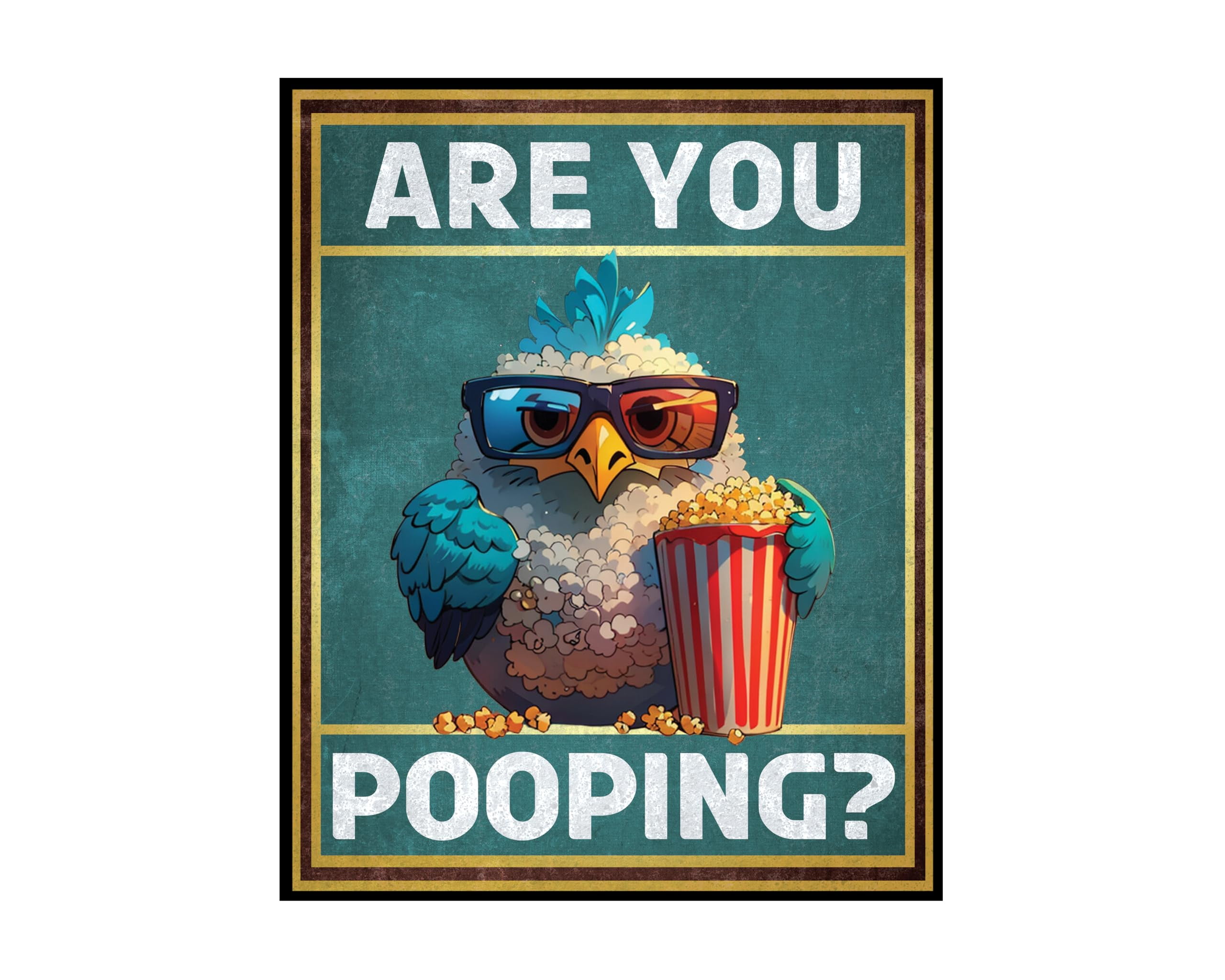 Poster Master Are You Pooping Poster - Chicken Print - Funny Little ...
