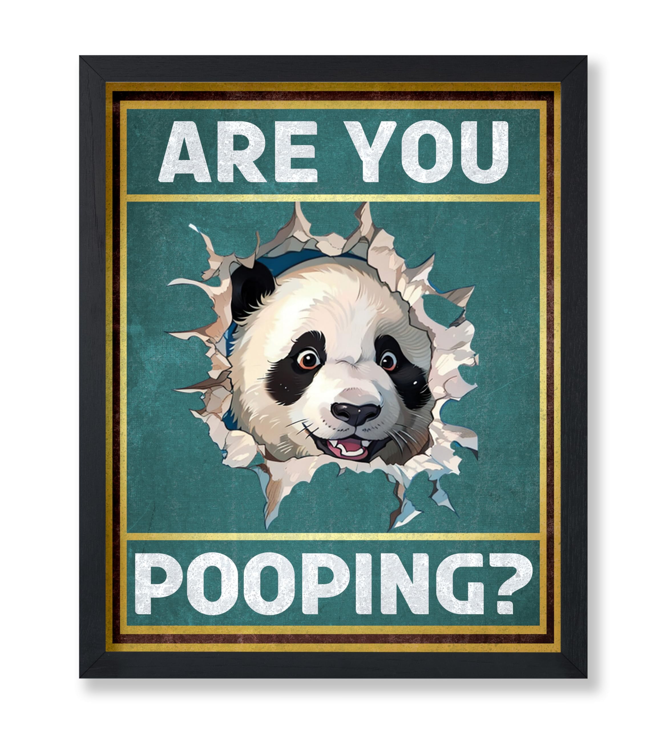 Poster Master Are You Pooping Poster - Panda Print - Funny Panda ...