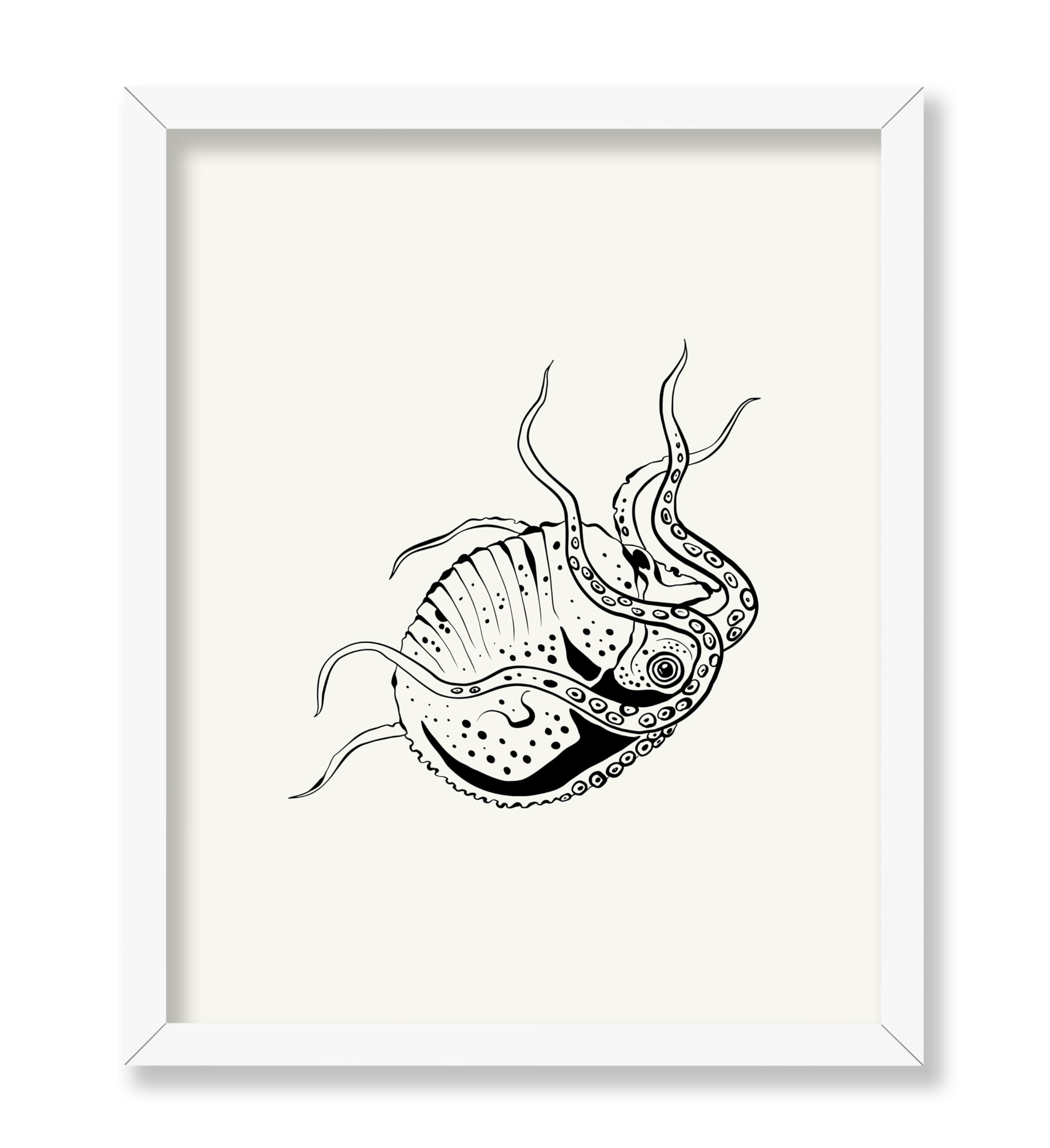 Poster Master Argonaut Poster - Retro Aquatic Print - Marine Life Art ...