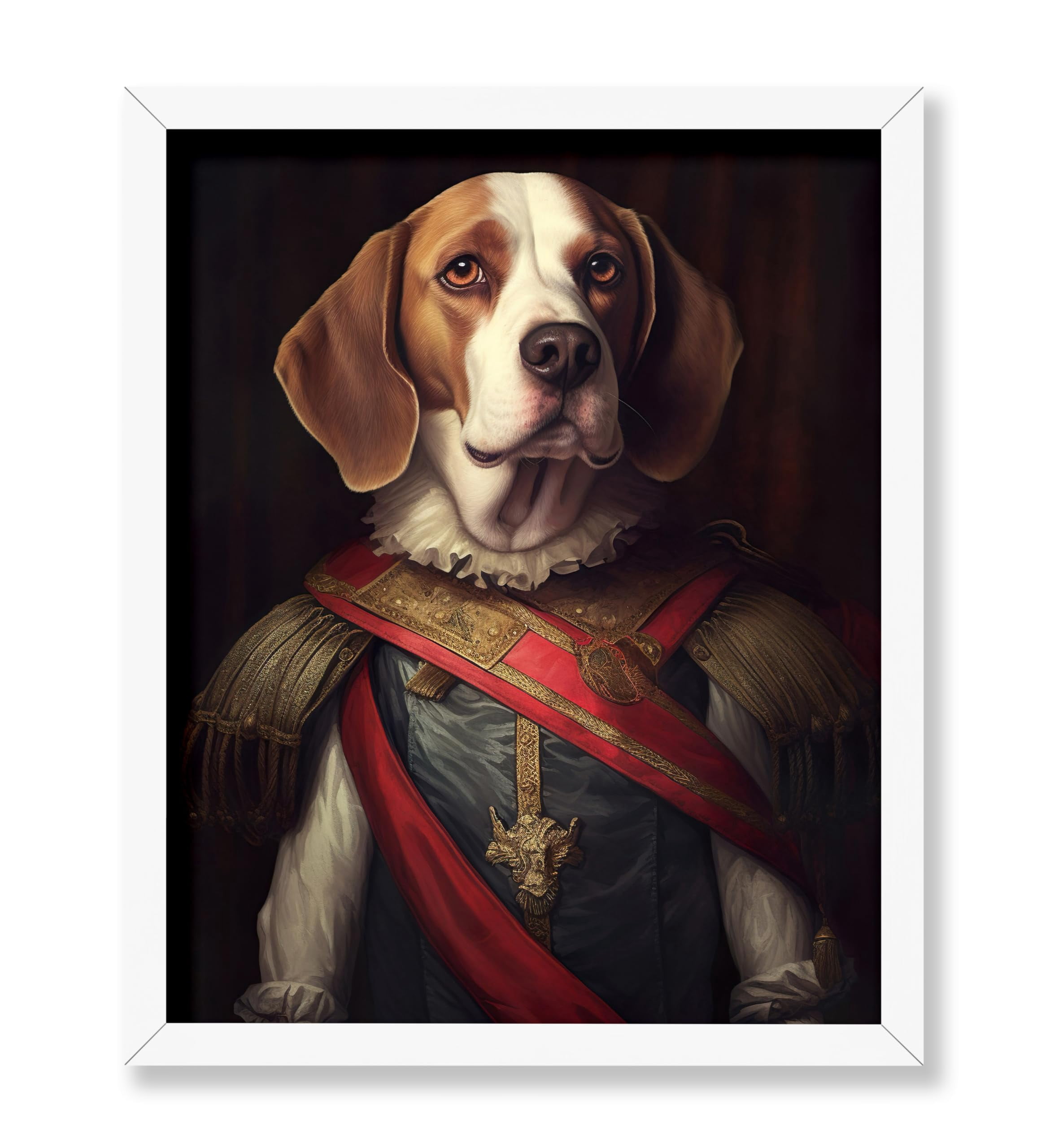 Poster Master Aristocratic Beagle Poster - Dog Print - Renaissance Art ...