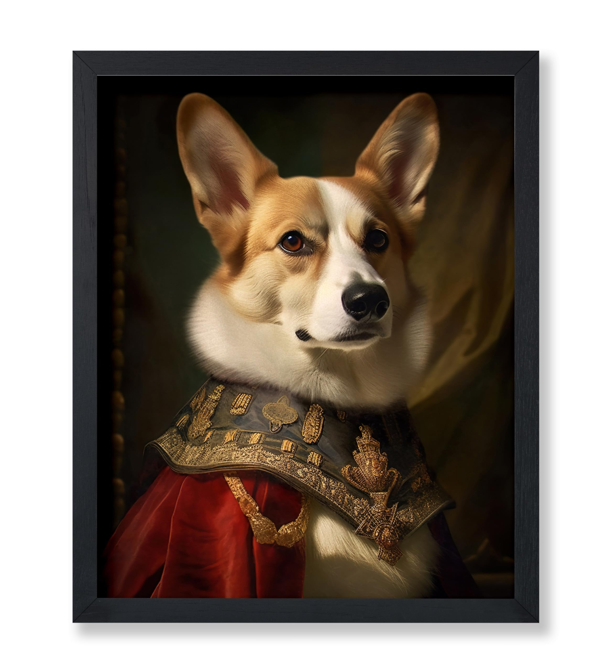 Poster Master Aristocratic Corgi Poster - Dog Portrait Print ...