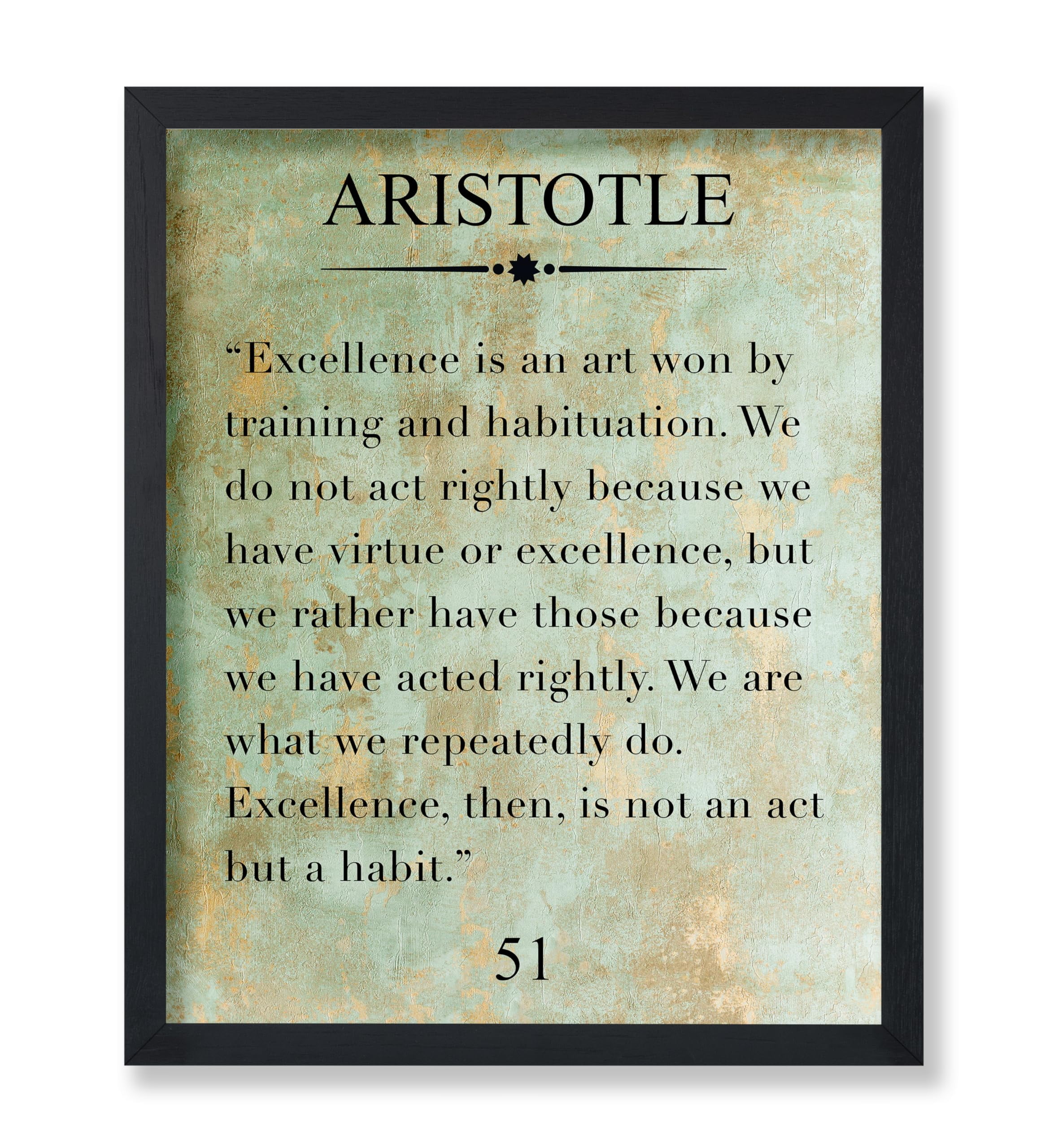 Poster Master Aristotle Poster - Excellence is an Art Print ...