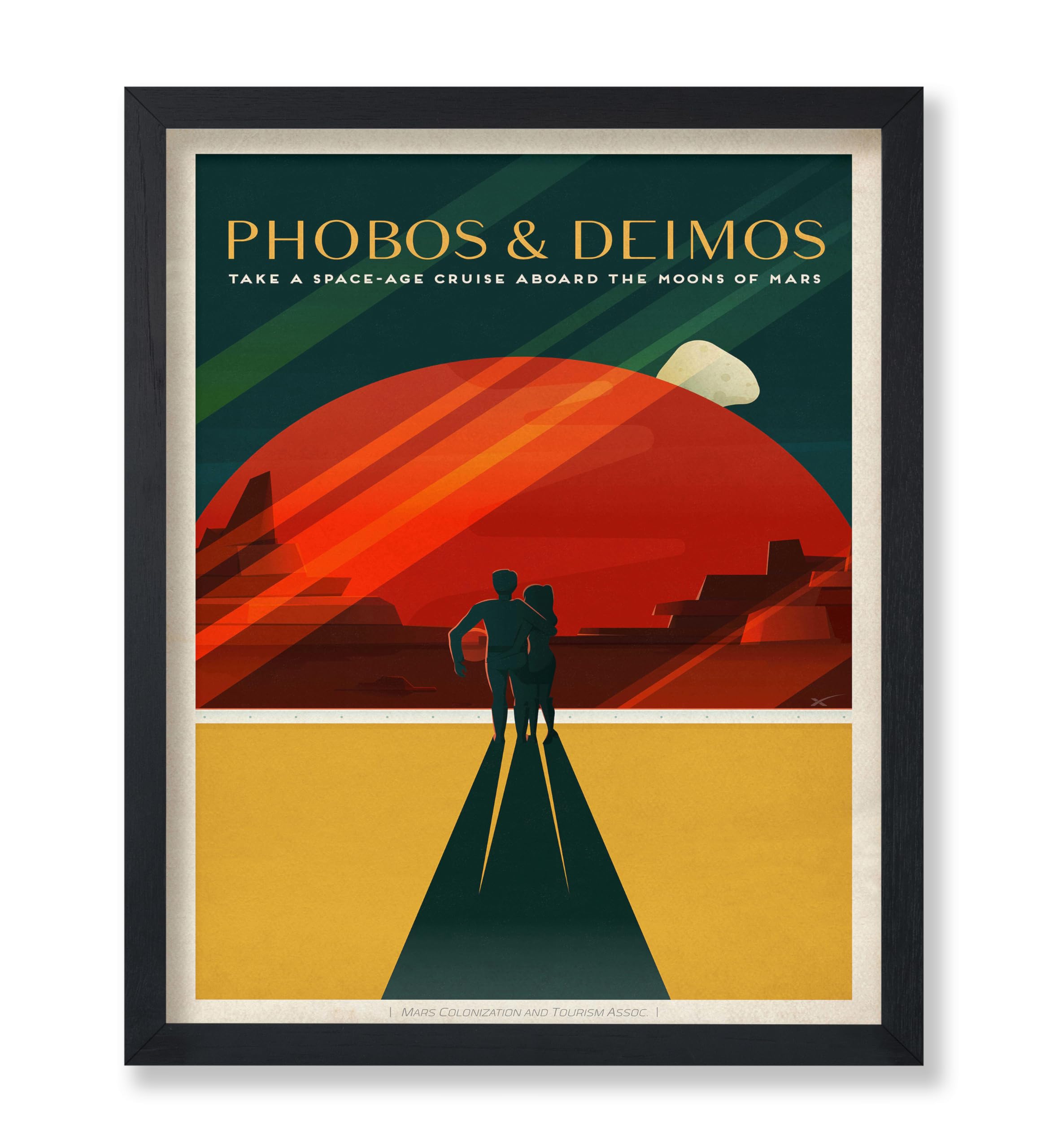 Poster Master Astronomy Poster - Phobos and Deimos Travel Poster - Gift ...