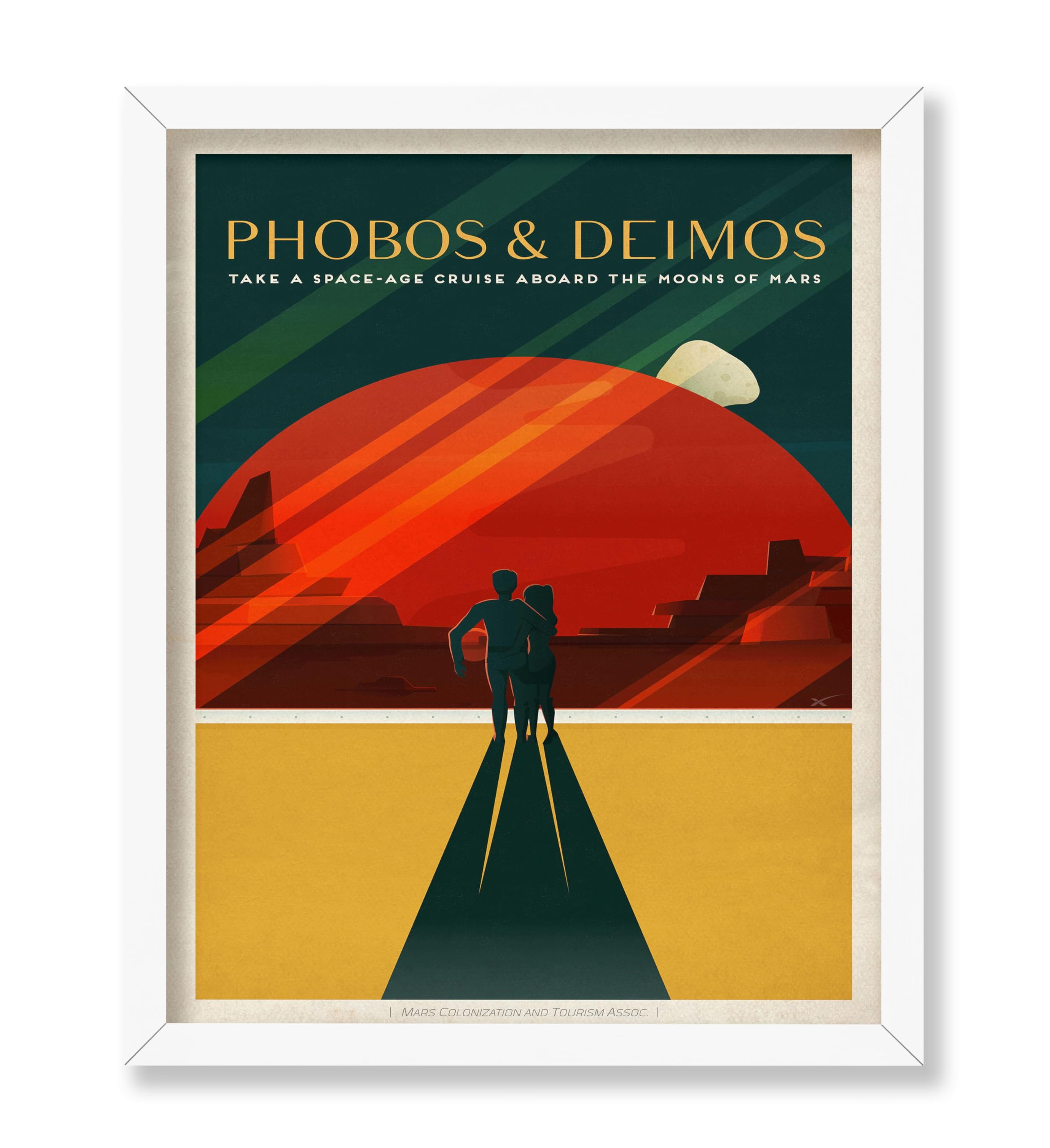 Poster Master Astronomy Poster - Phobos and Deimos Travel Poster - Gift ...